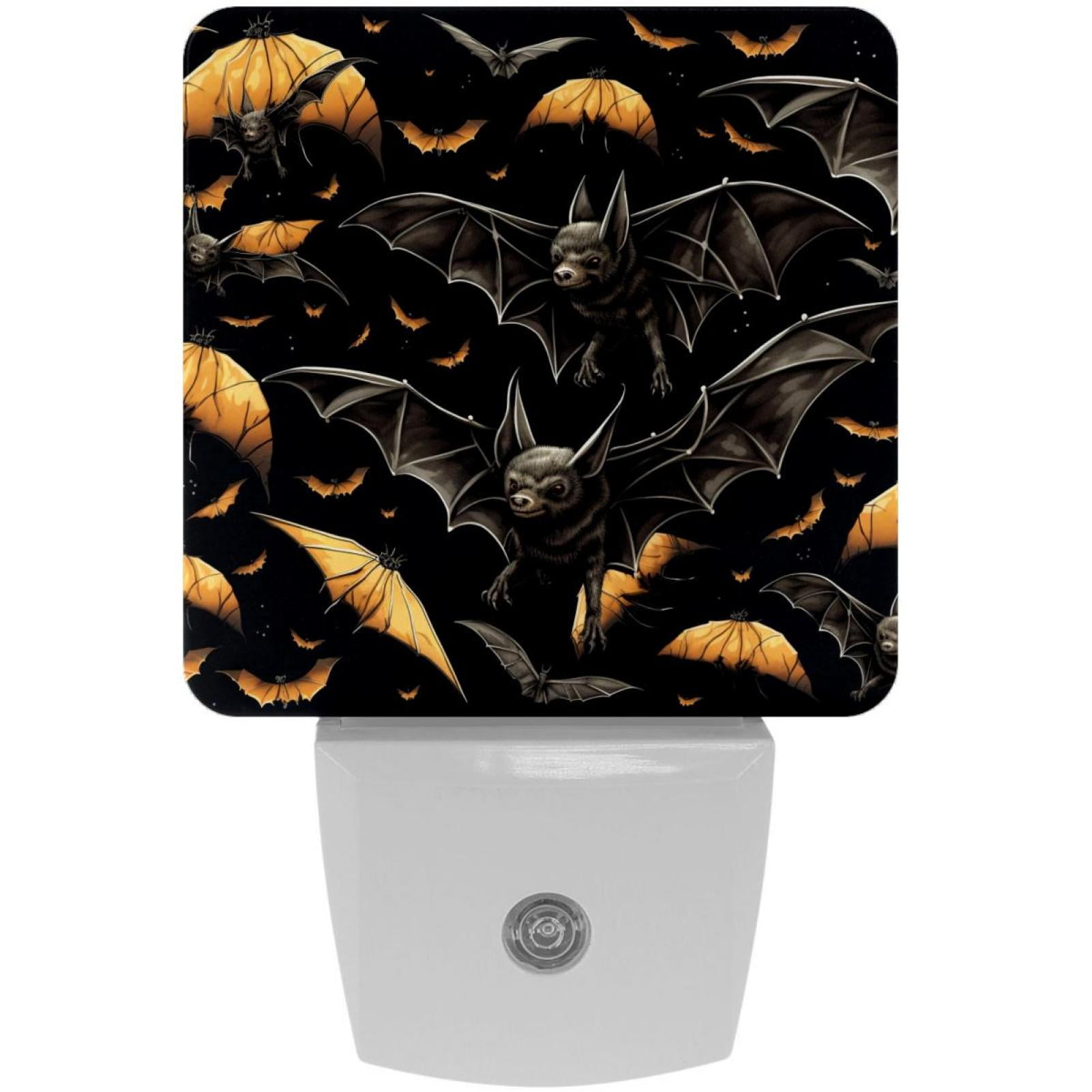 Halloween bats LED Square Night Light - Small and Bright Square-shaped ...