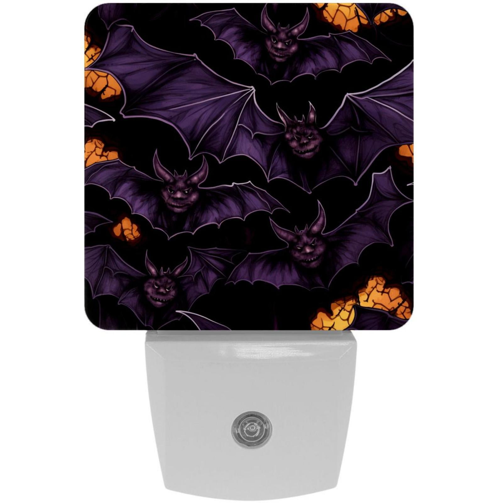 Halloween bats LED Square Night Light for Bedroom and Bathroom - Energy ...