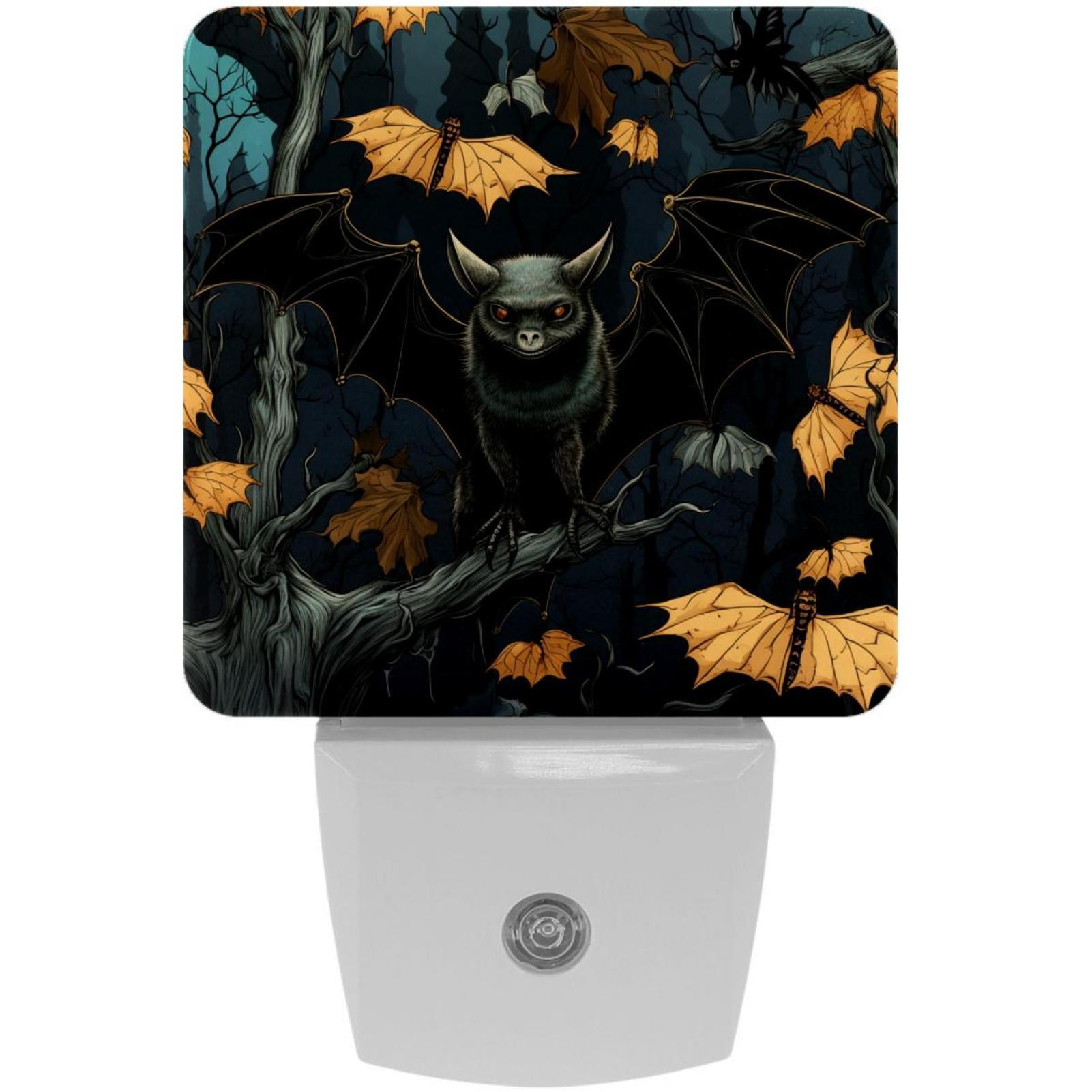 Halloween bats LED Square Night Lights for Bedroom and Living Room ...