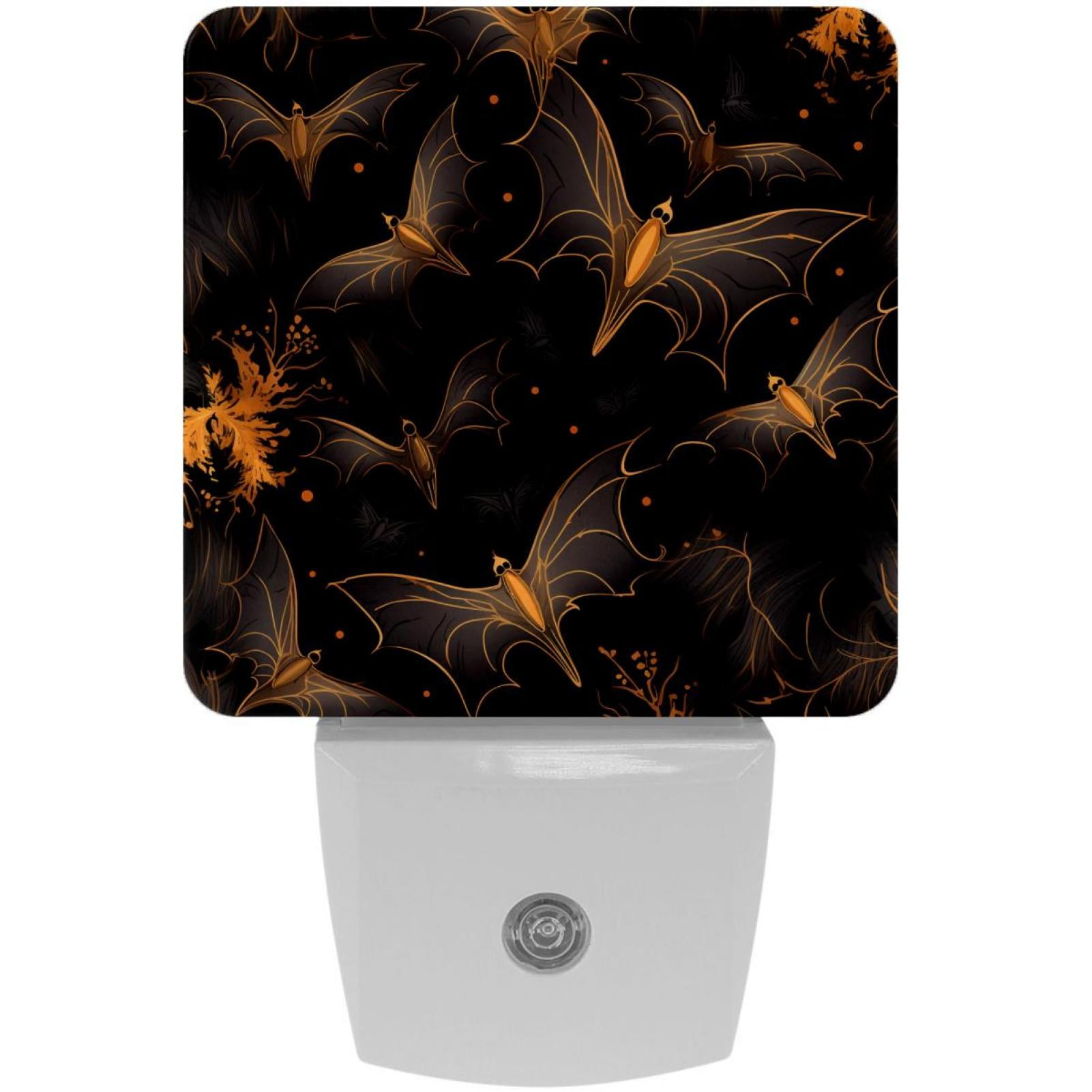 Halloween bats LED Square Night Lights for Bedroom and Living Room ...