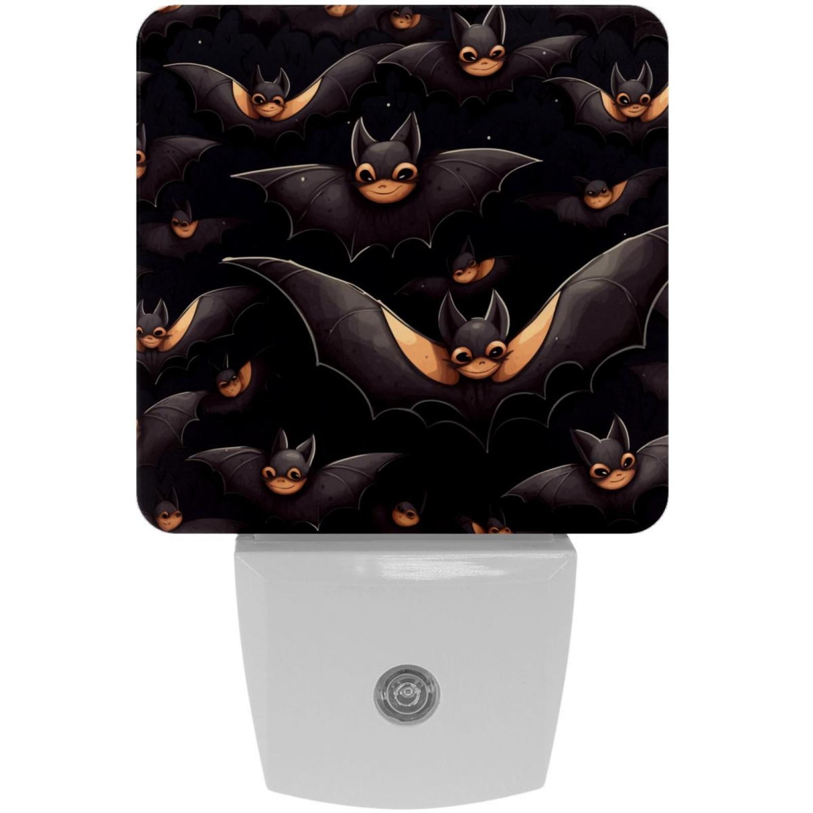 Halloween bats LED Square Night Lights for Bedroom and Living Room ...