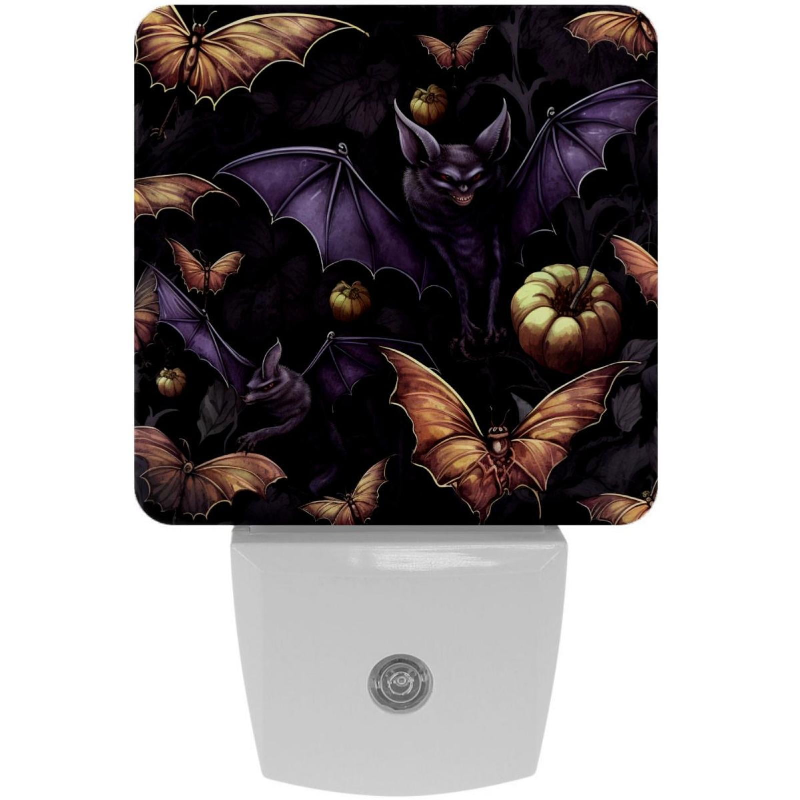 Halloween bats LED Square Night Lights - Bedside Lighting Solution for ...
