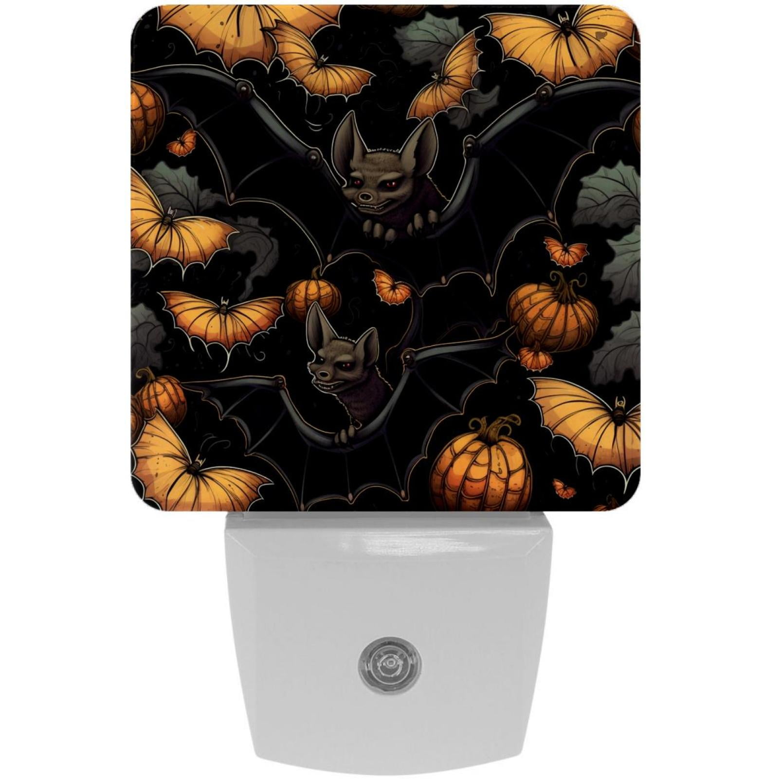 Halloween bats LED Square Night Lights - Bright and Compact Bedroom or ...