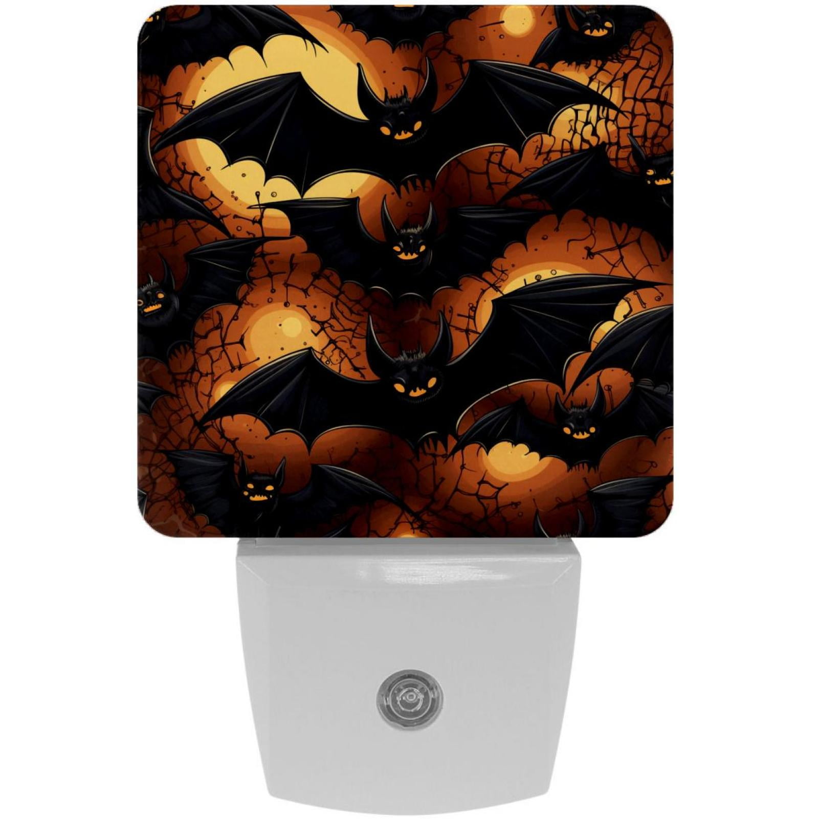 Halloween bats LED Square Night Lights - Bright, Energy-Efficient ...