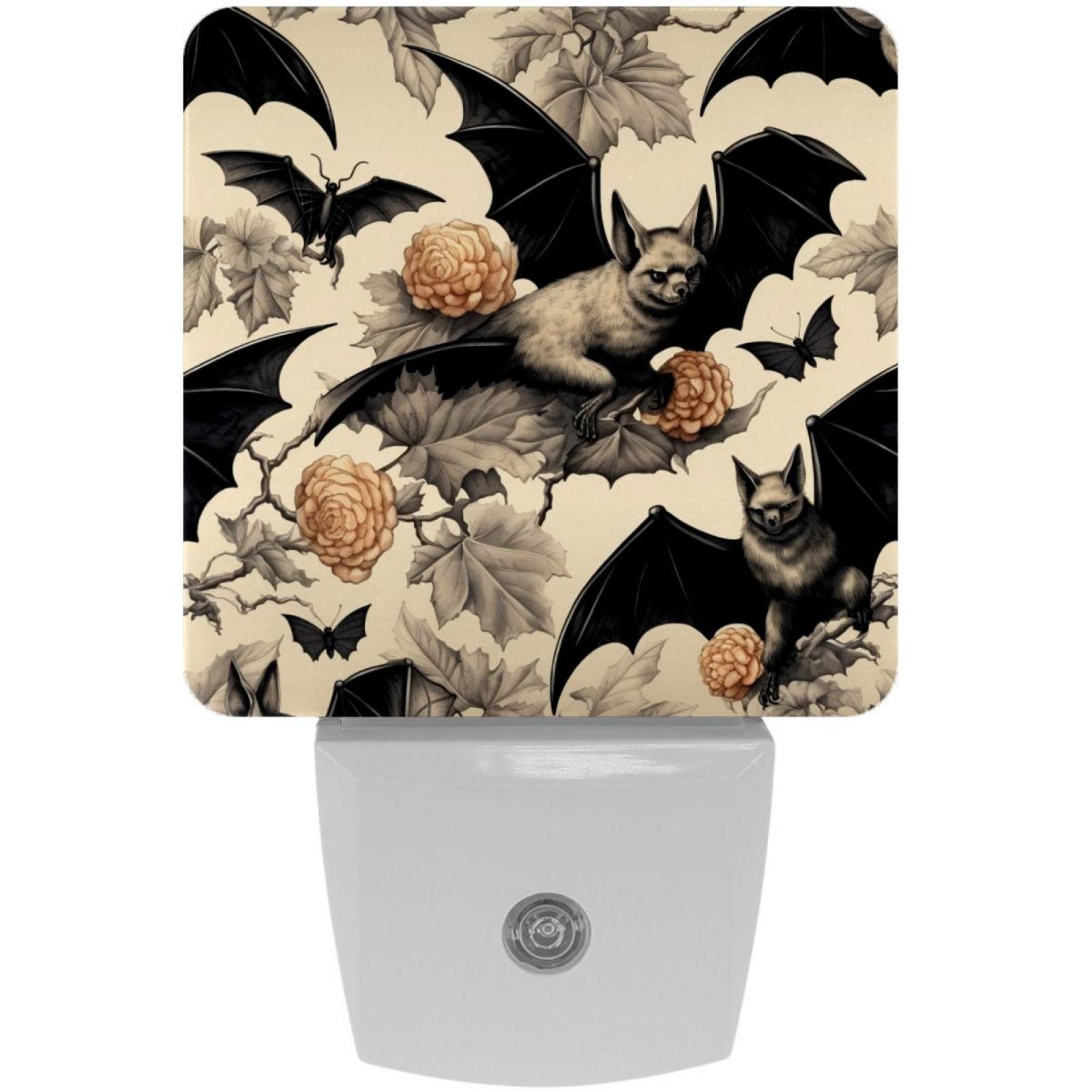 Halloween bats LED Square Night Lights - Energy Efficient Bedside Lamp ...