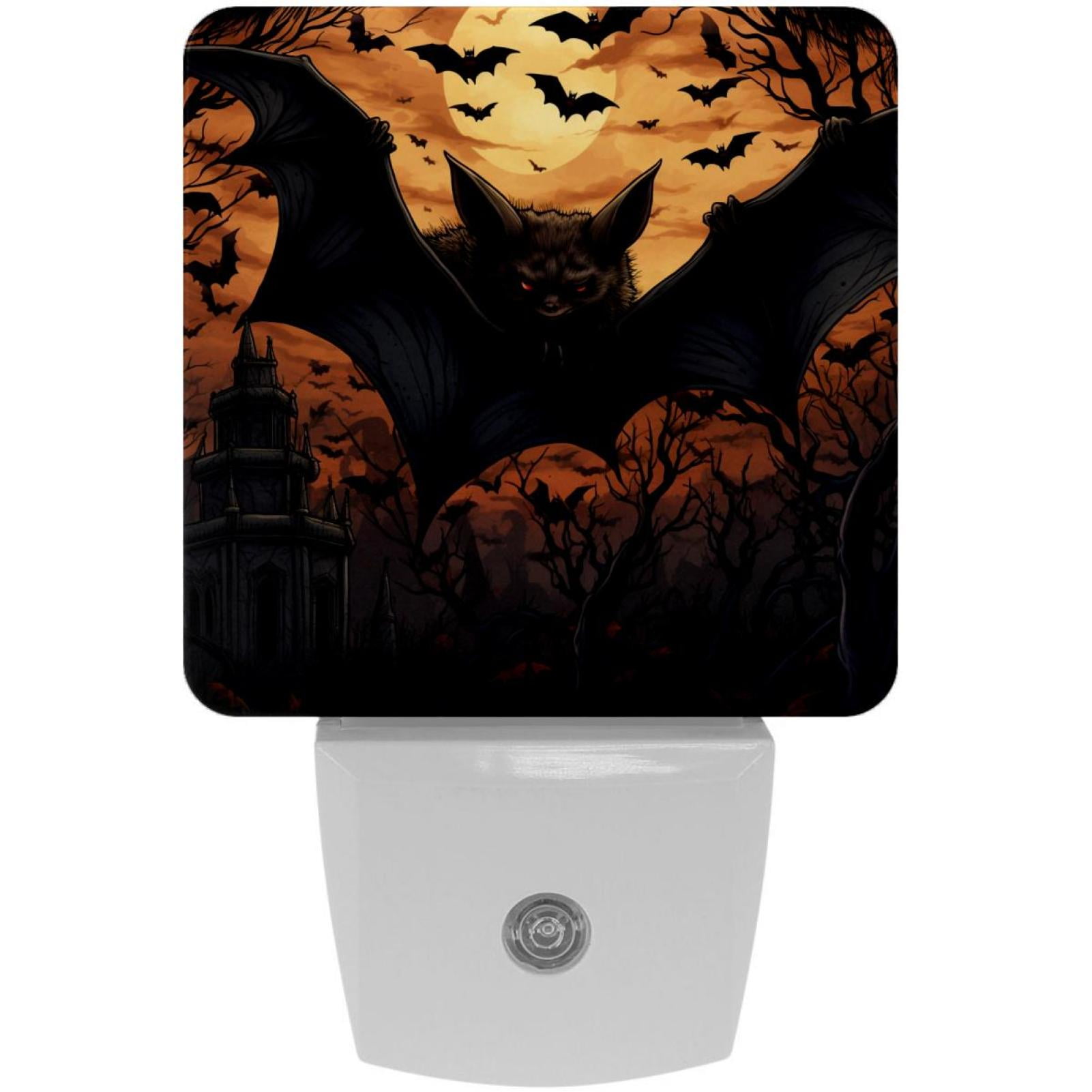 Halloween bats LED Square Night Lights - Small and Bright Illumination ...