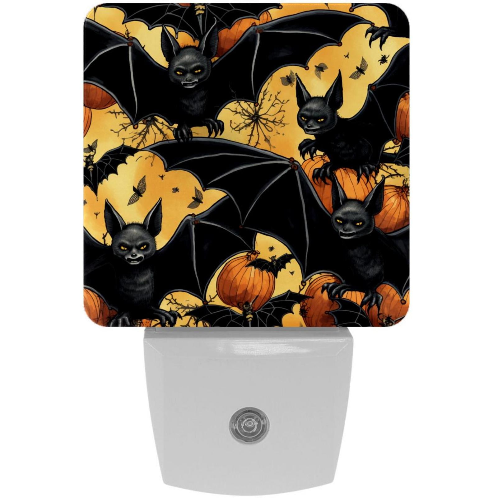 Halloween bats LED Square Night Lights - Stylish and Energy-Efficient ...