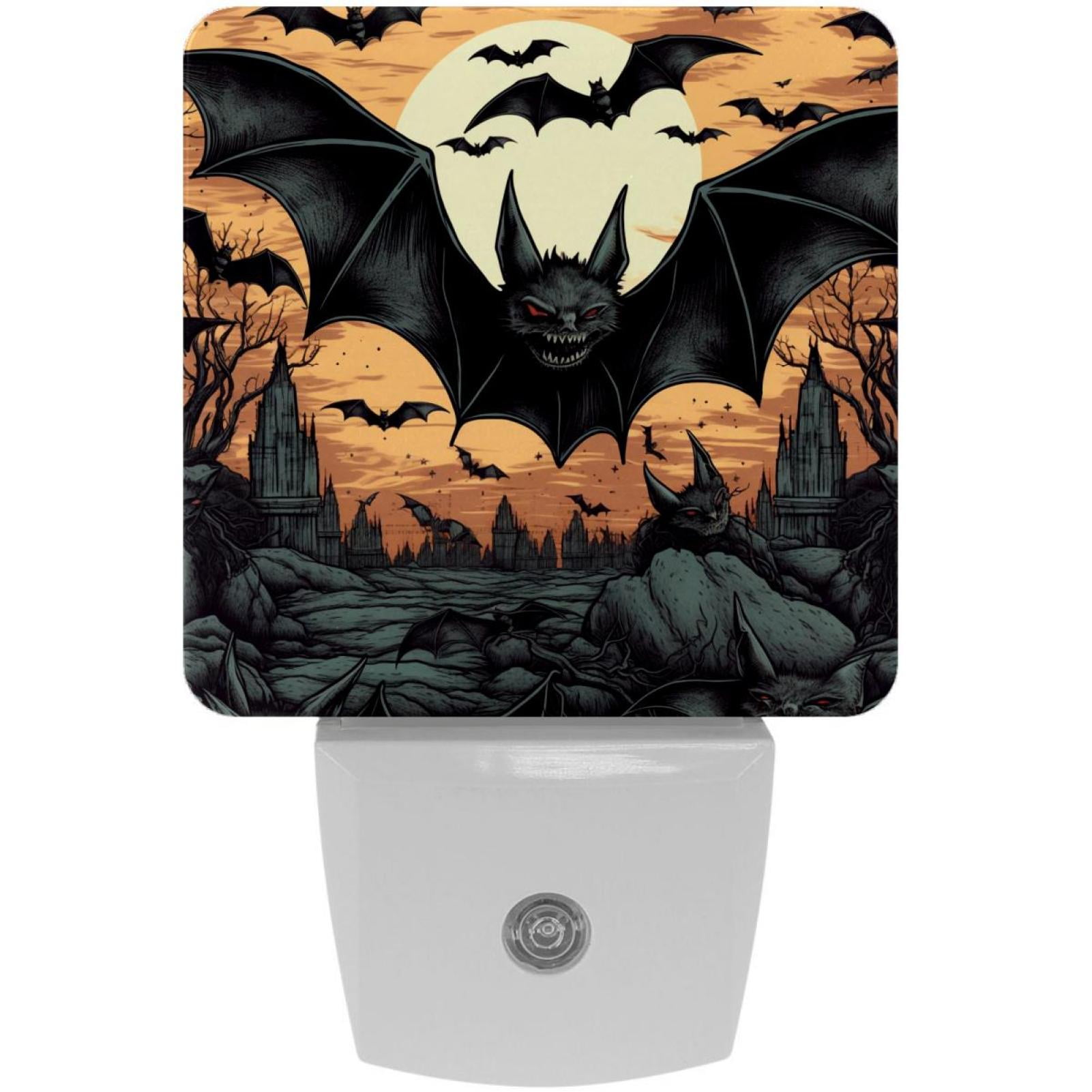 Halloween bats Square LED Night Lights - Small, Portable Lighting for ...