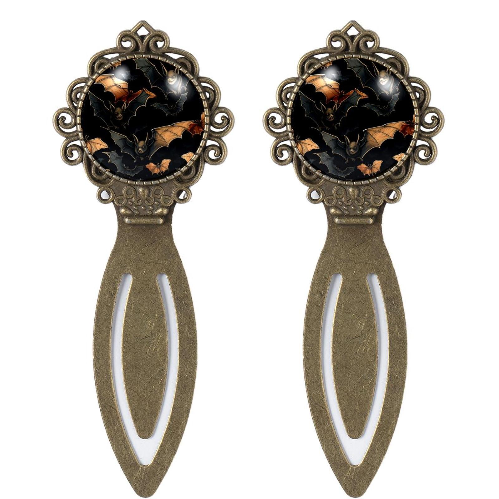 Halloween bats Stainless Steel Vintage Copper-Colored Lace Bookmarks ...