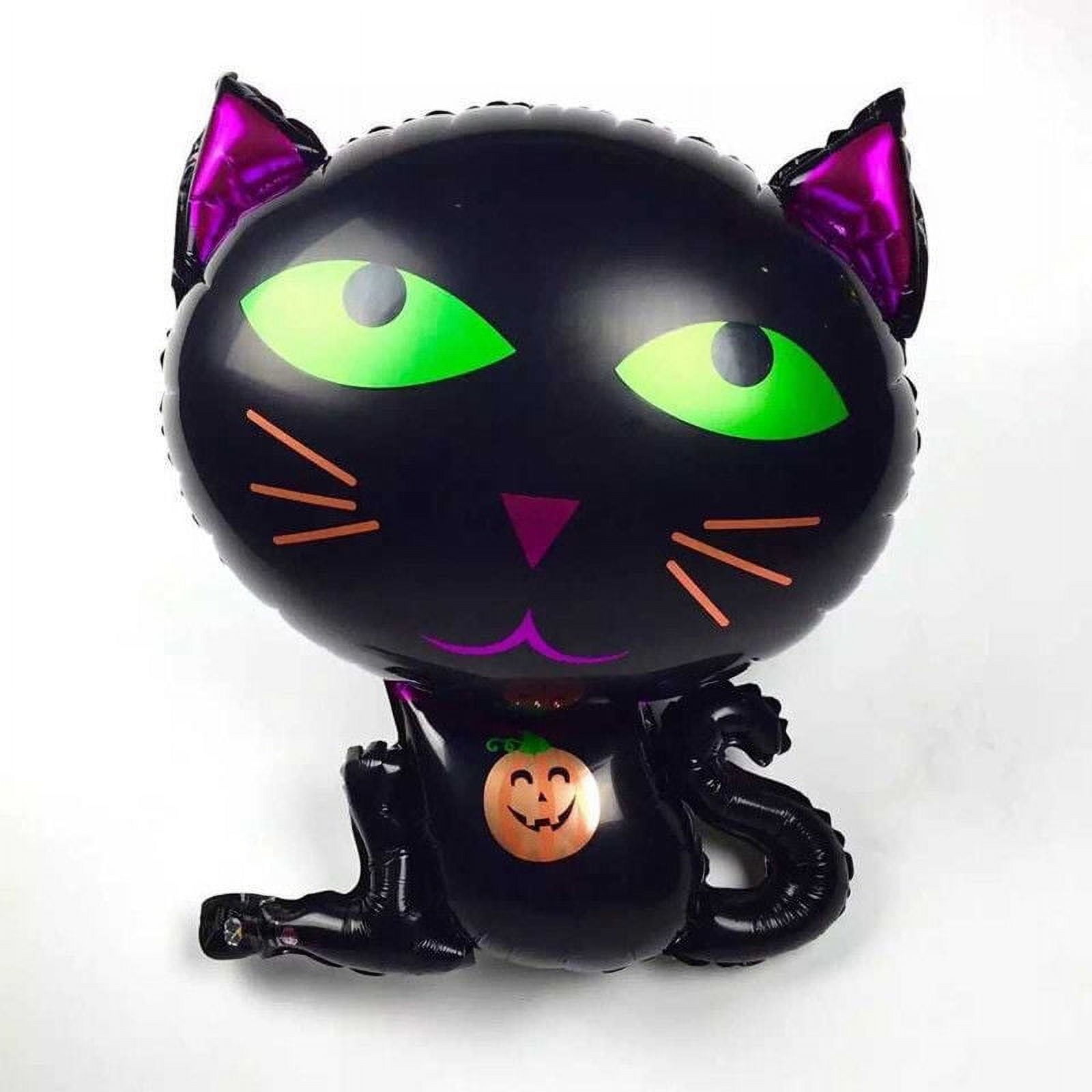 Halloween black cat balloon, spooky black cat shaped halloween balloon !! - Walmart.com