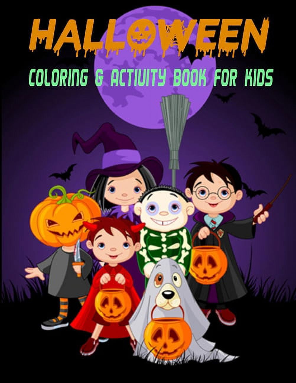 Halloween coloring and Activity Book For Kids: Creative and Funny ...