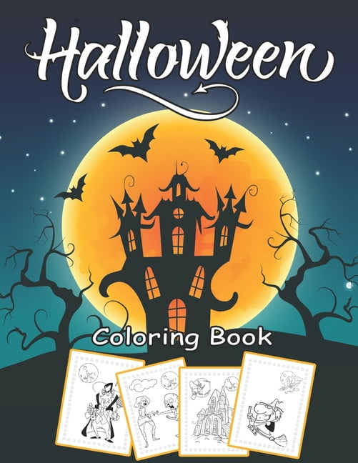 Halloween coloring Book : A Spooky Fun Workbook For Learning, Coloring ...