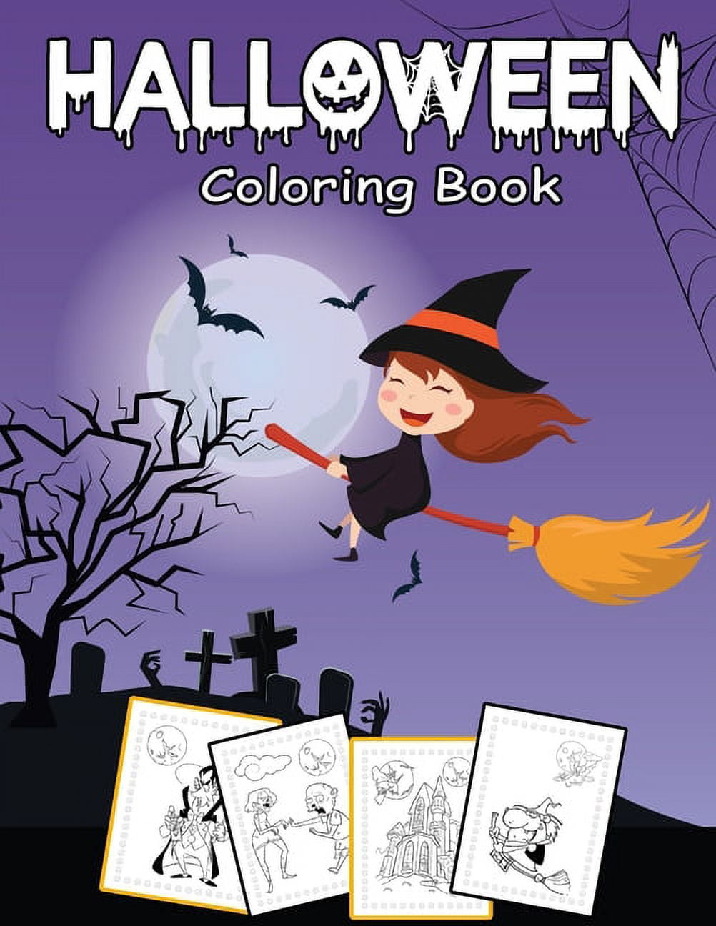 Halloween coloring Book: A Spooky Fun Workbook For Learning, Coloring ...