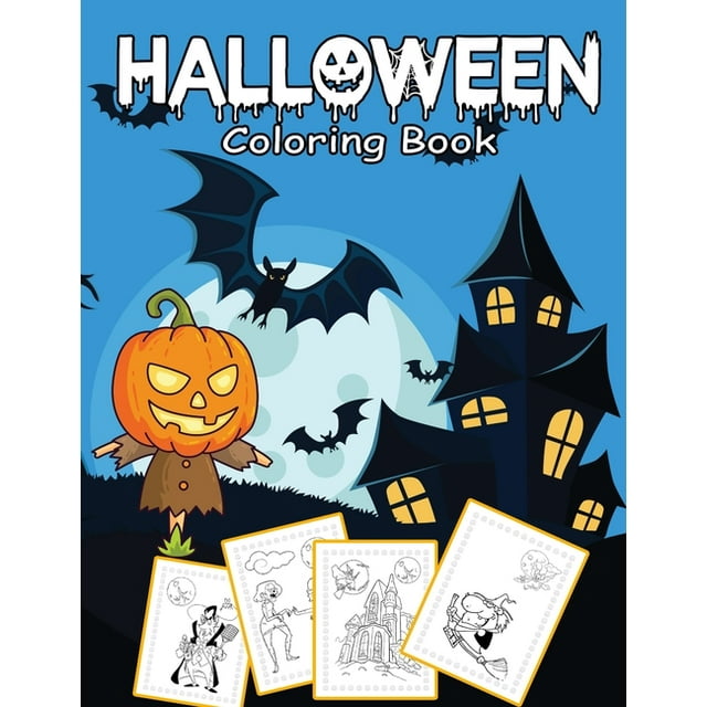 Halloween coloring Book: A Spooky Fun Workbook For Learning, Coloring ...