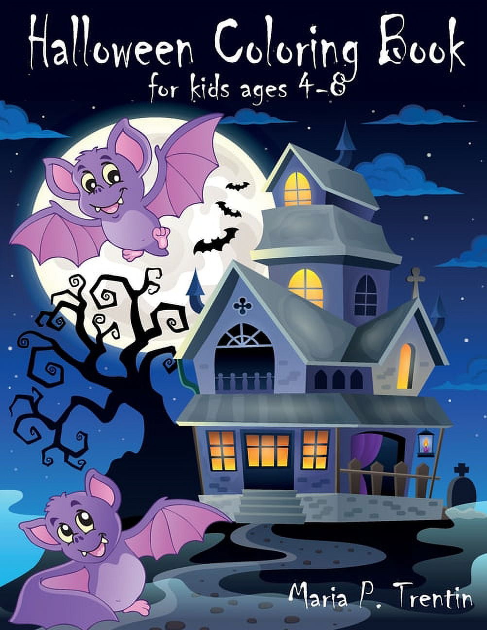 Halloween coloring book for kids ages 4-8: Halloween Coloring Book For ...