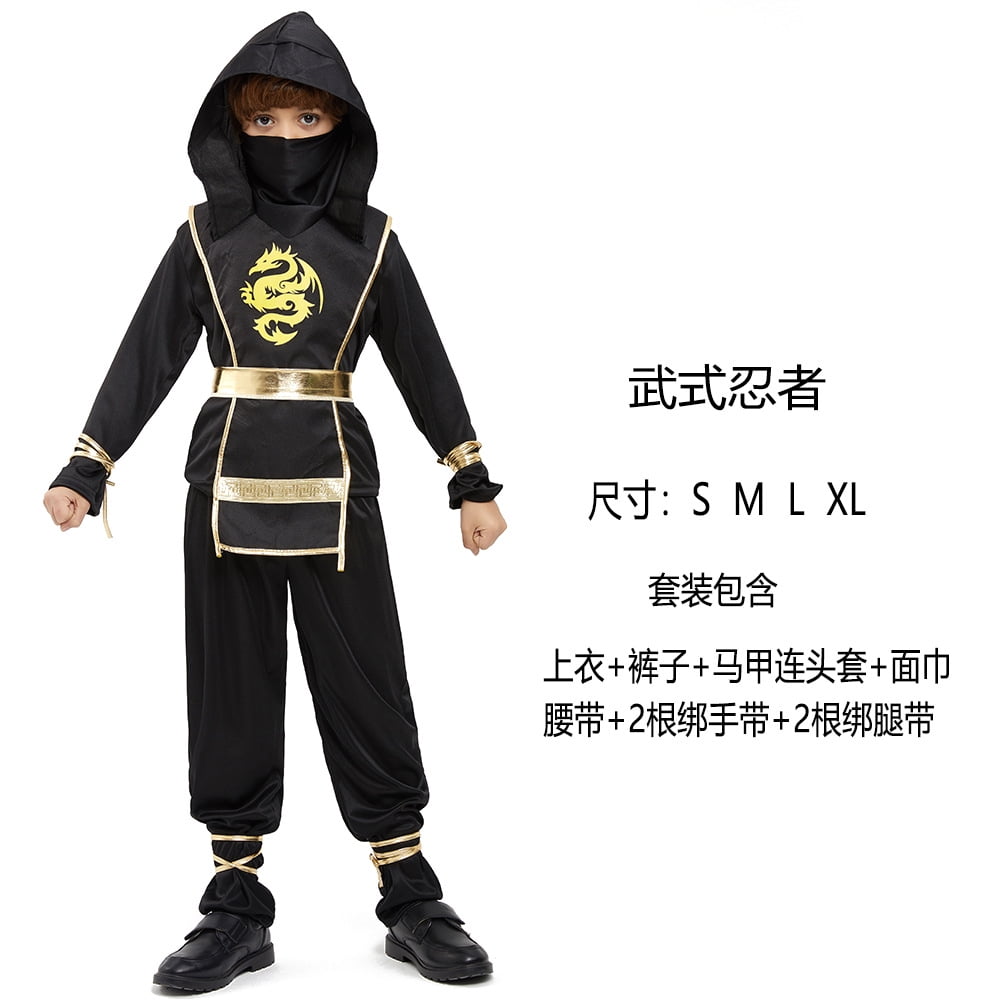 Halloween costume children‘s ninja costume muscle suit Samurai Ninja ...