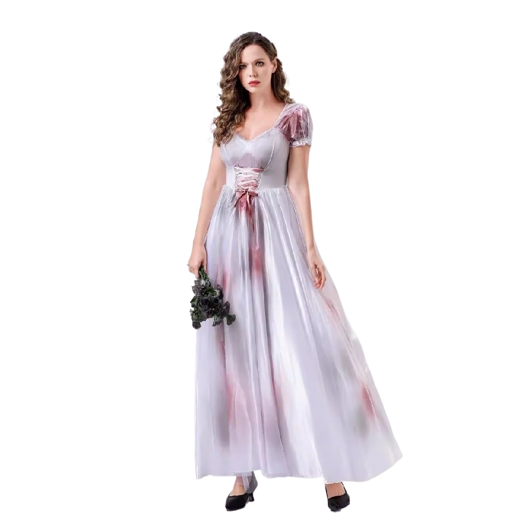 Halloween costume cosplay ghost bride dress cosplay bride wedding dress ...