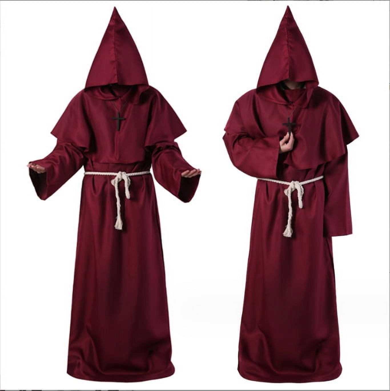 Halloween costume medieval monk robe monk costume wizard costume priest ...
