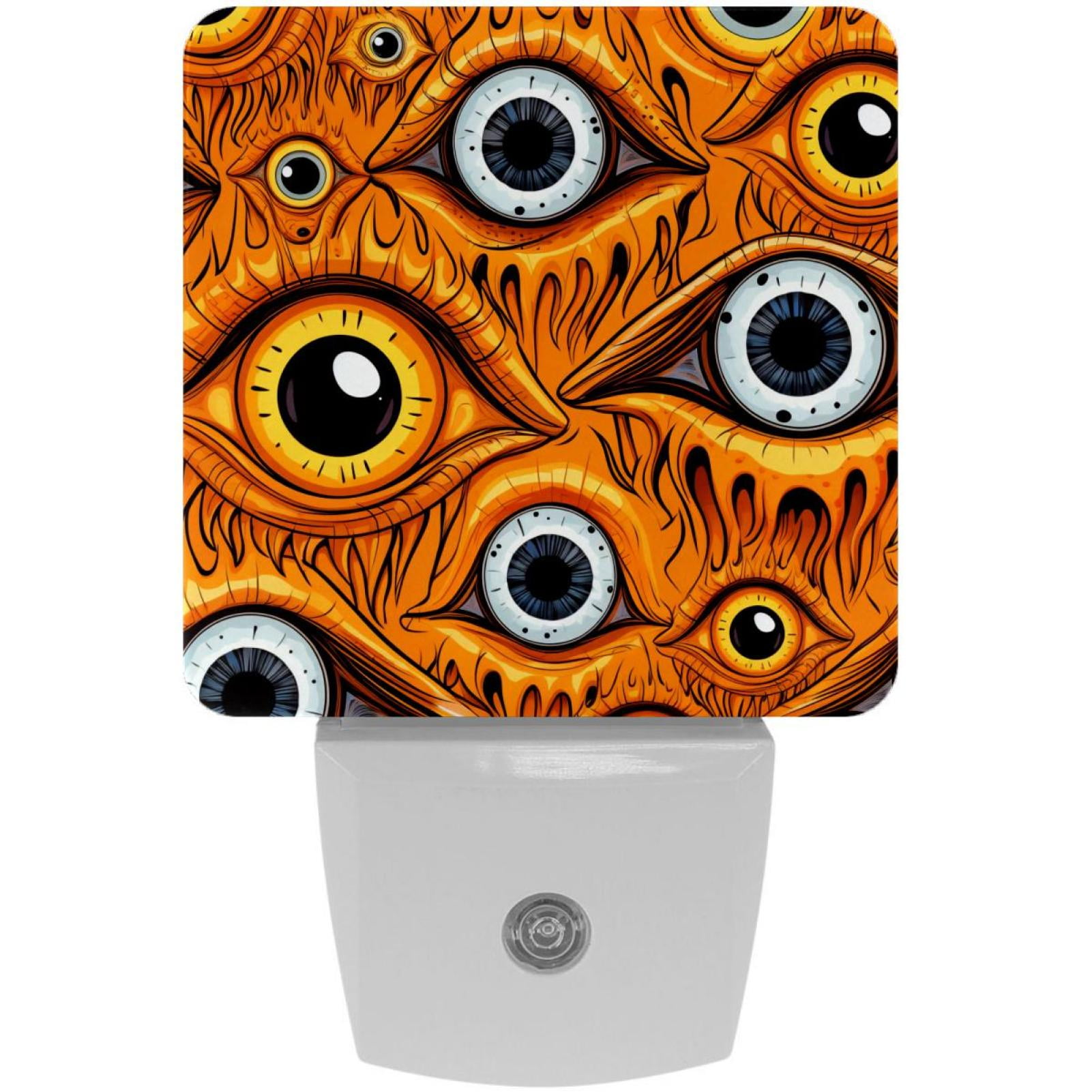 Halloween eyeballs LED Square Night Lights - Modern Design, Soft Glow ...