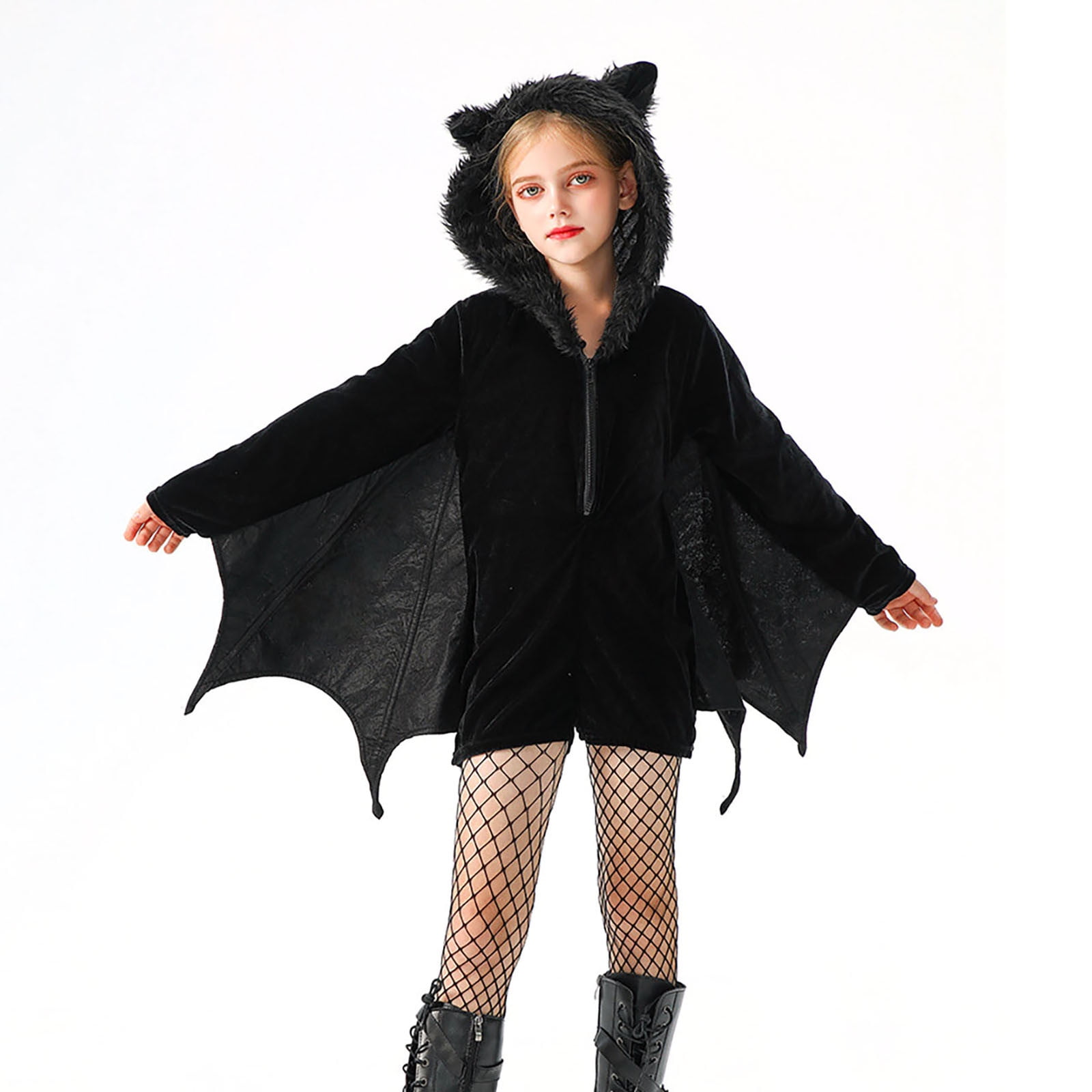 Halloween for Girls Bat Outfit Cute Party Dress Jumpsuit Toddler Bat ...