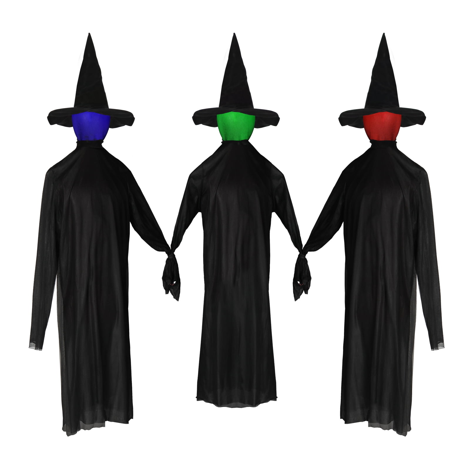 Halloween garden decorations, screaming witch three-piece set, will ...