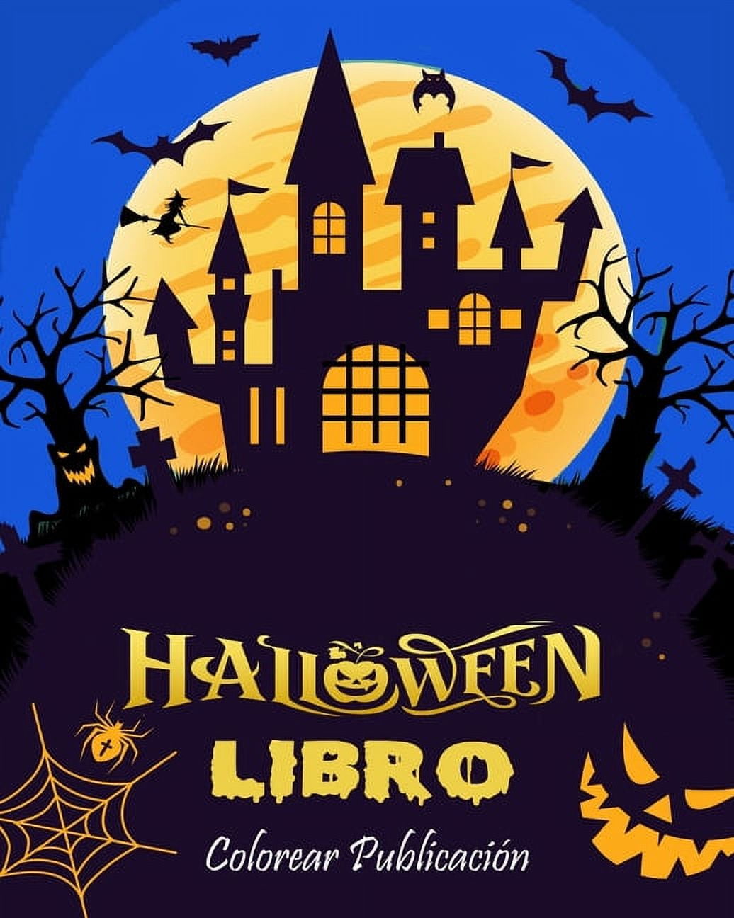 Halloween libro: Libro de colorear para Adultos, maravillosas diseños ...