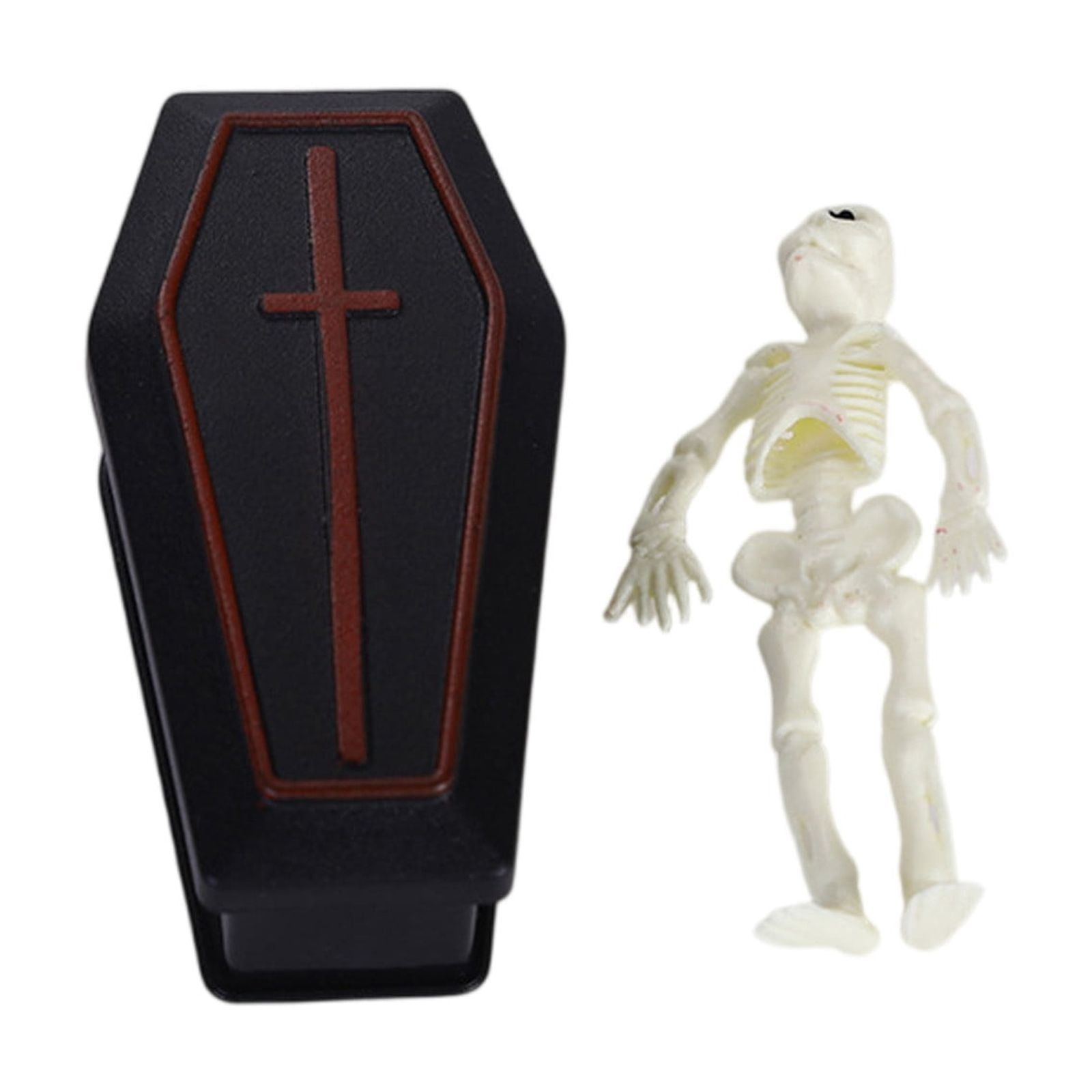 Halloween mini skull and mini coffin box toys, suitable for spooky home ...