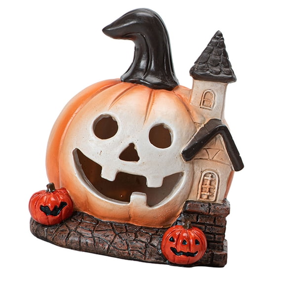Halloween minis Resins Pumpkin Figurines Fairys Halloween Garden ...