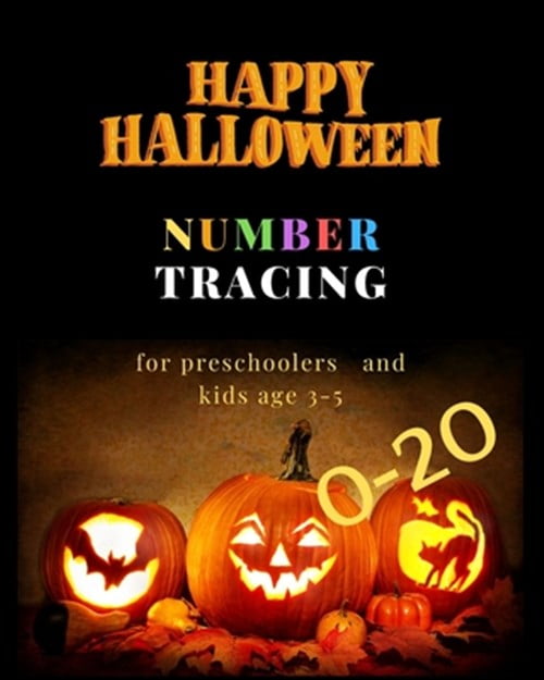Pre-Owned Halloween number tracing for Preschoolers and kids Ages 3-5 ...
