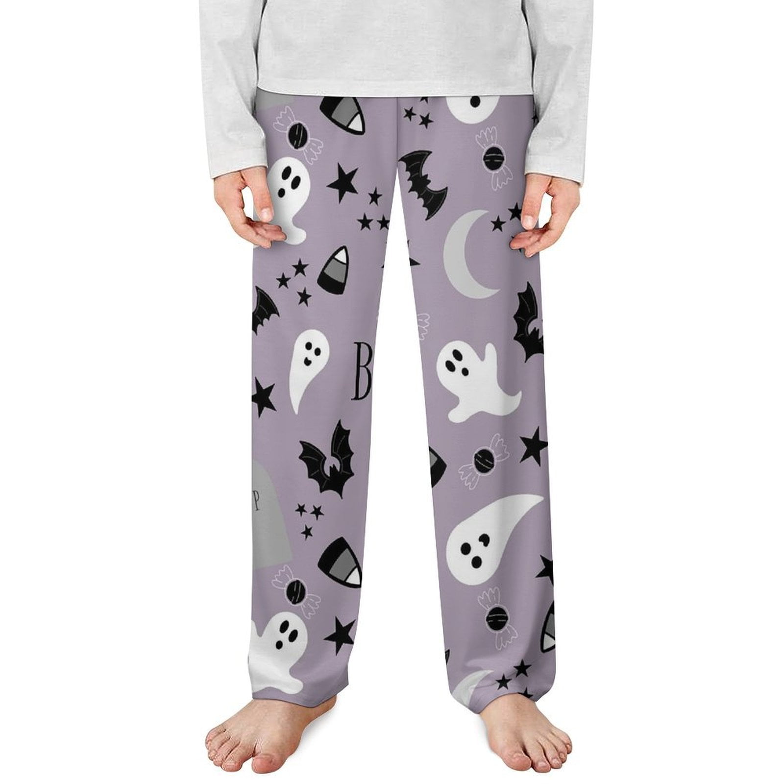 Halloween pjs Kids Cute Ghost Pajama Pants for Girls Boys - Walmart.com