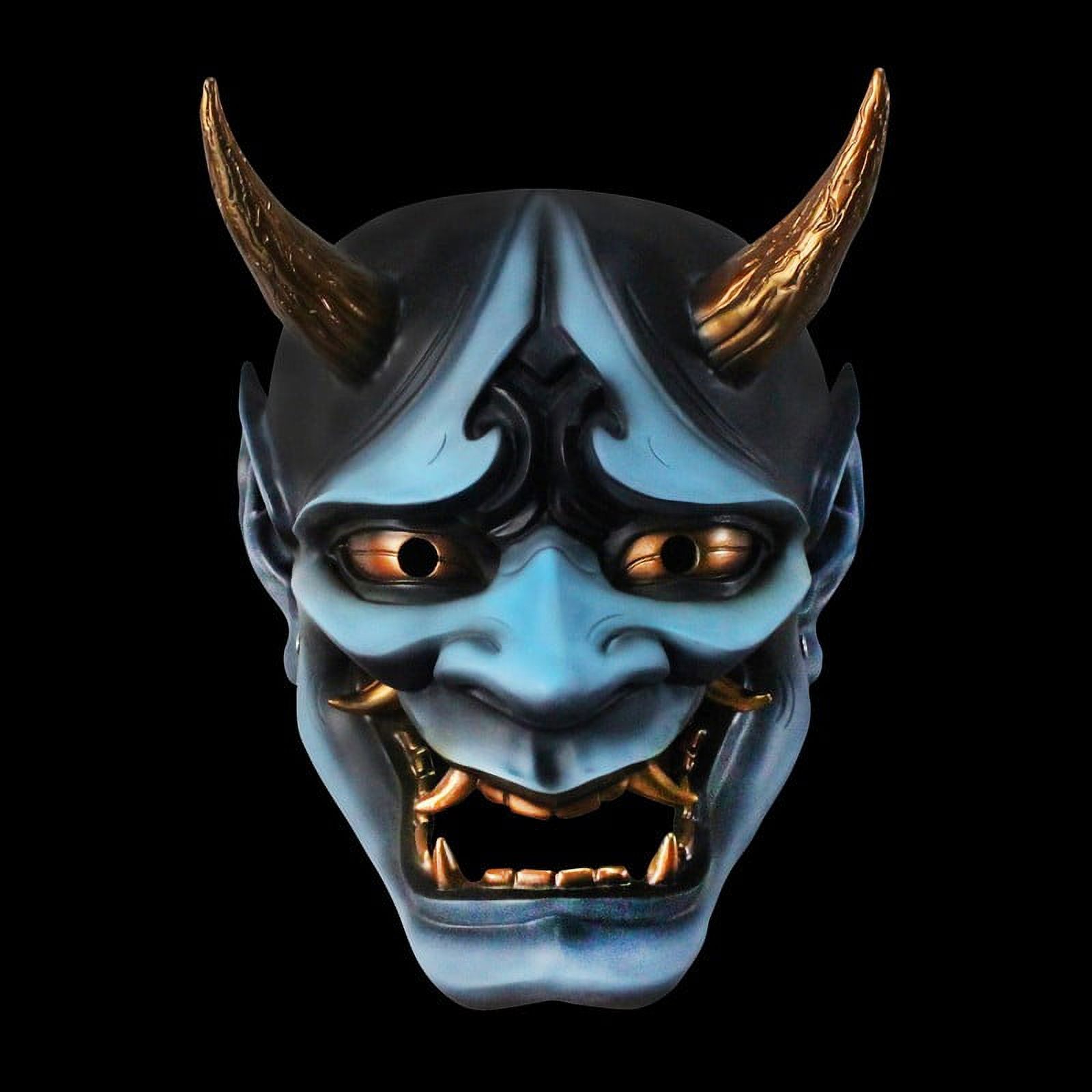 Halloween resin color Prajna mask cos Japanese devil ghost costume ...
