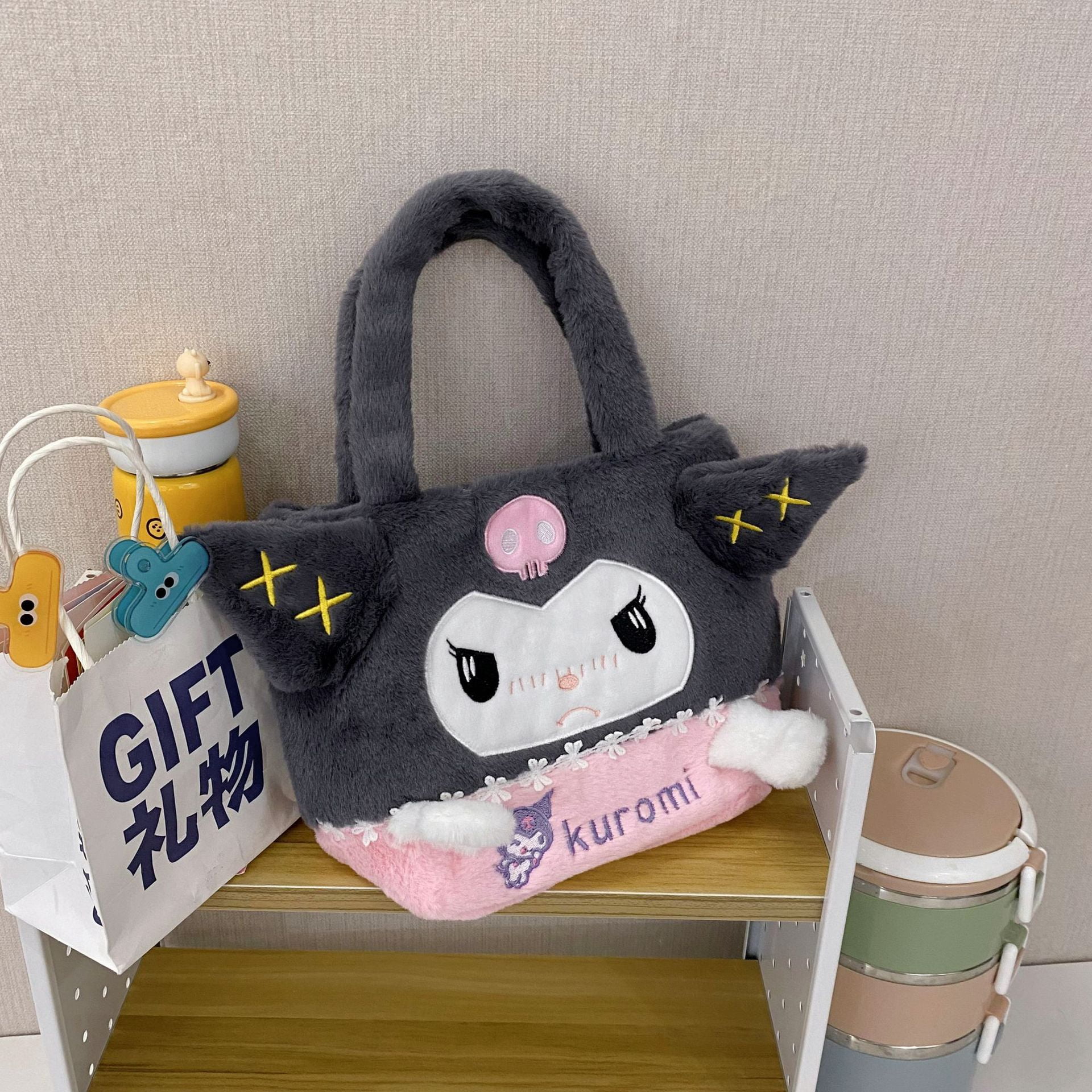 Halloween sanrio new cute cartoon big-eared dog plush handbag plush ...