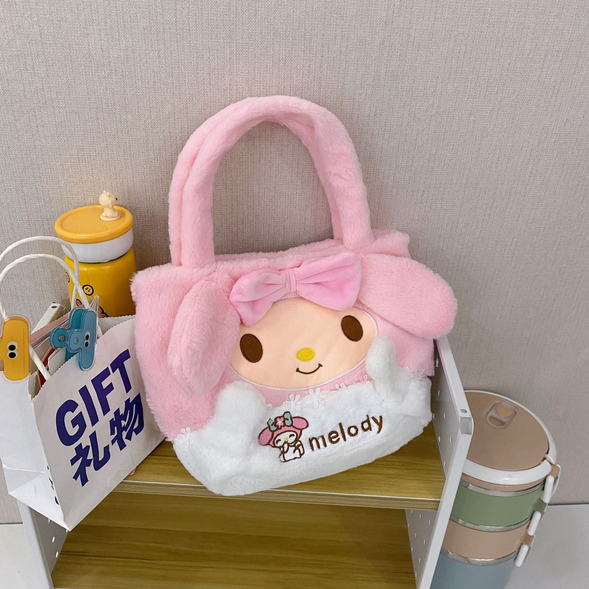 Halloween sanrio new cute cartoon big-eared dog plush handbag plush ...