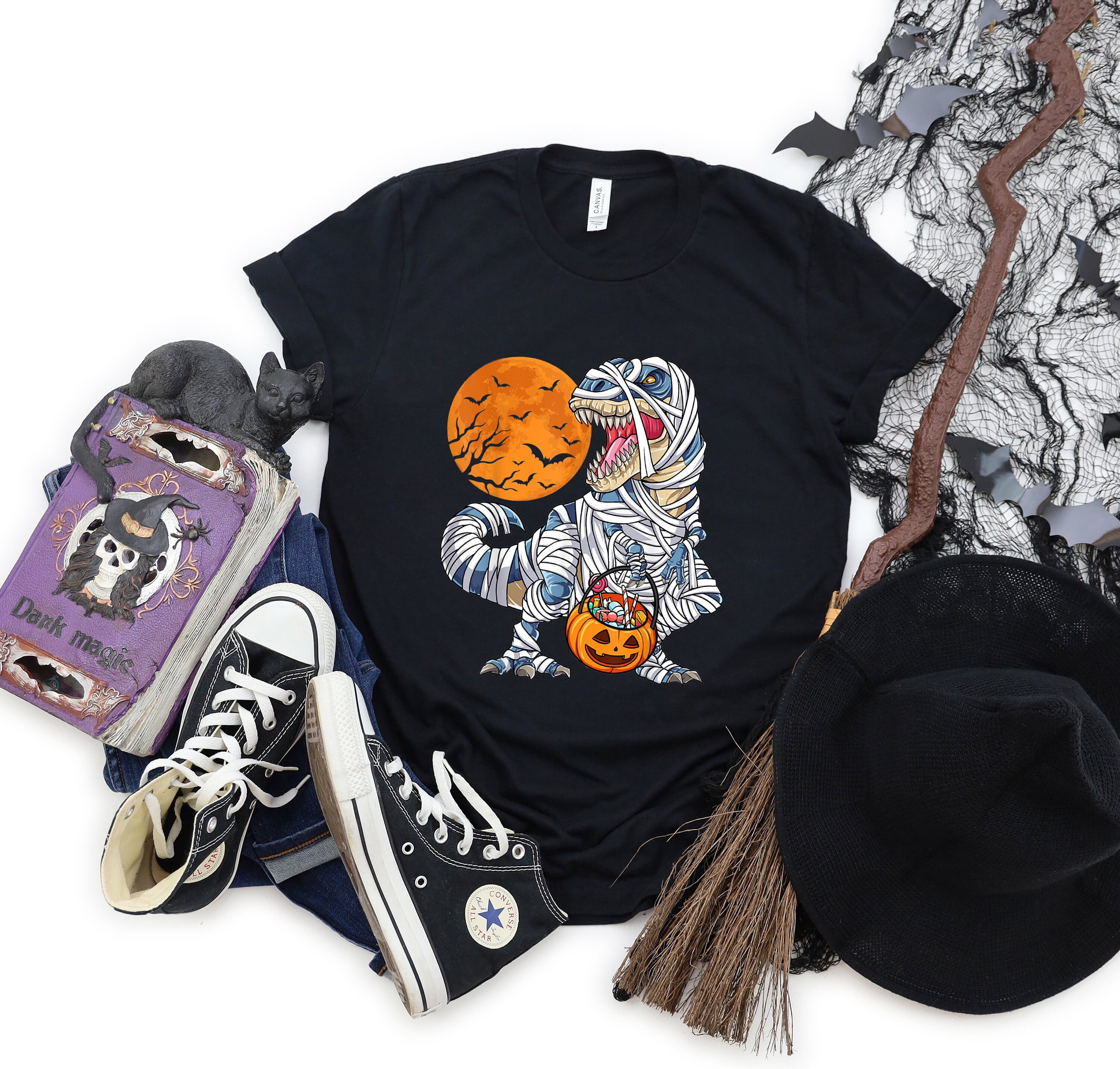 Halloween shirts, for Boys s Dinosaur Skeleton T rex Scary T-Shirt ...