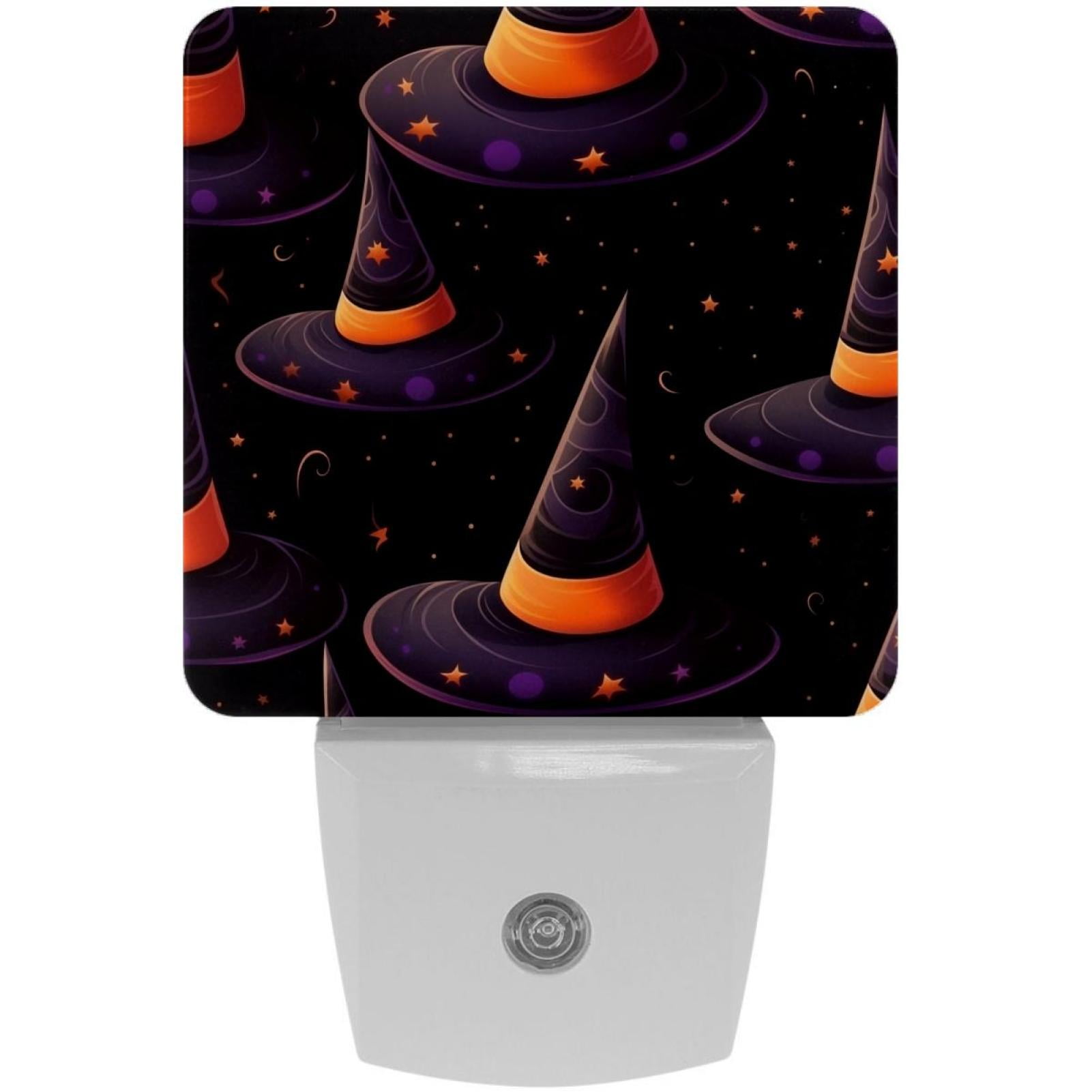 Halloween witch hat LED Square Night Lights - Energy Efficient Bedside ...