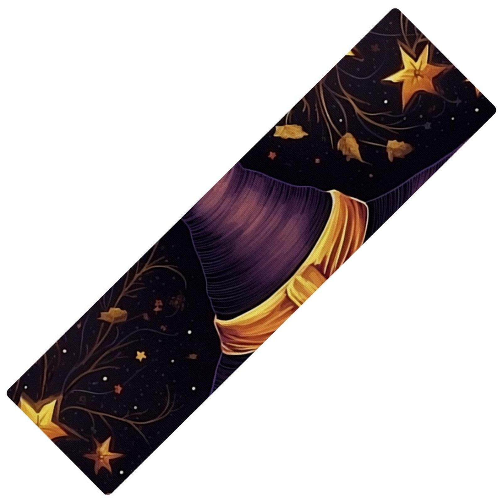 Halloween witch hat Washable Absorbent Kitchen Rug Rubber Mat 15.7"x59 ...