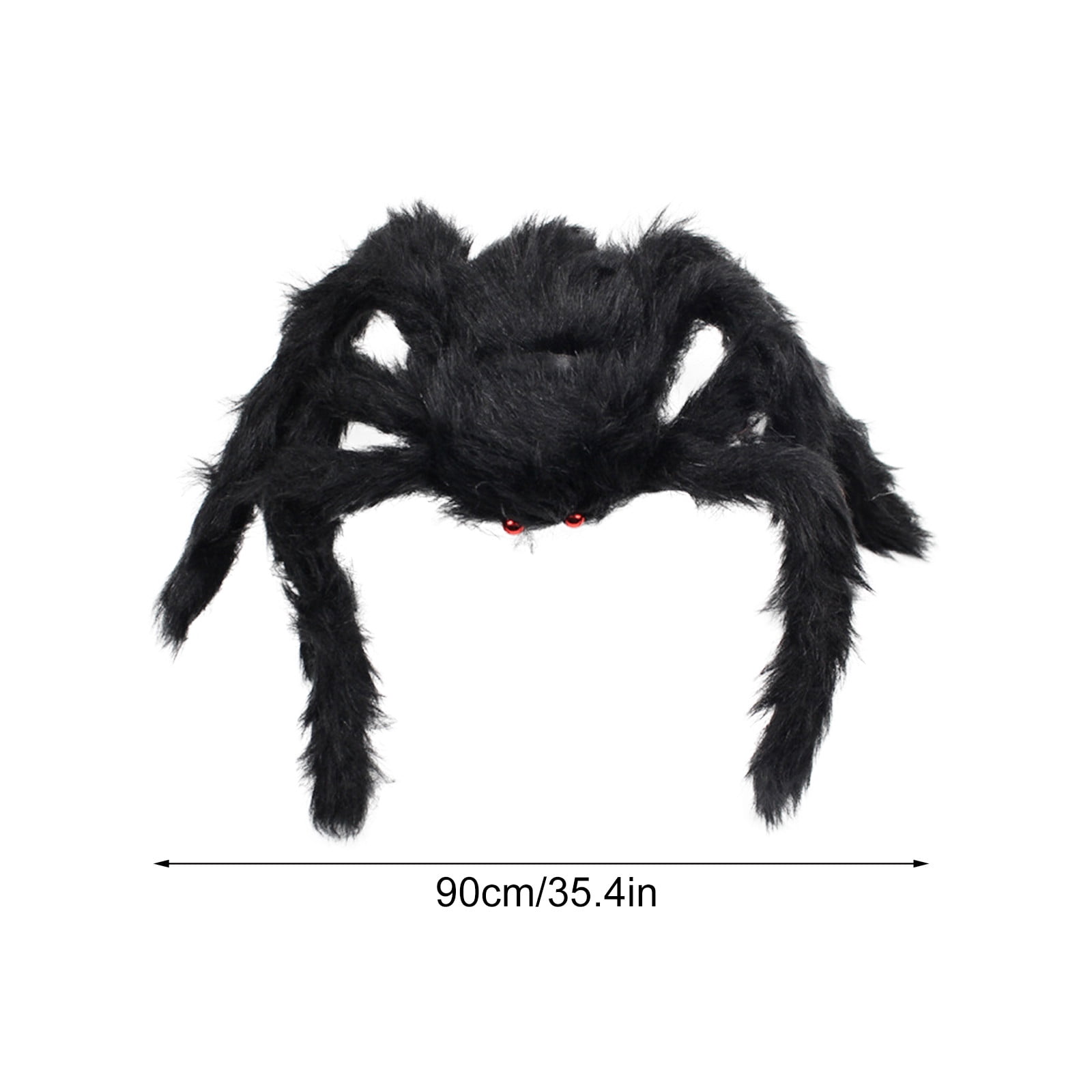 Halloweens Giant Huge Black Spider Decorations 23.6 in Artificial ...