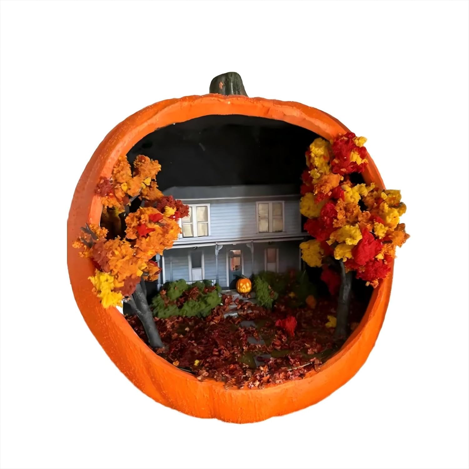A Halloweeny House Pumpkin - with Lights and Sound,Handcrafted Haunted ...