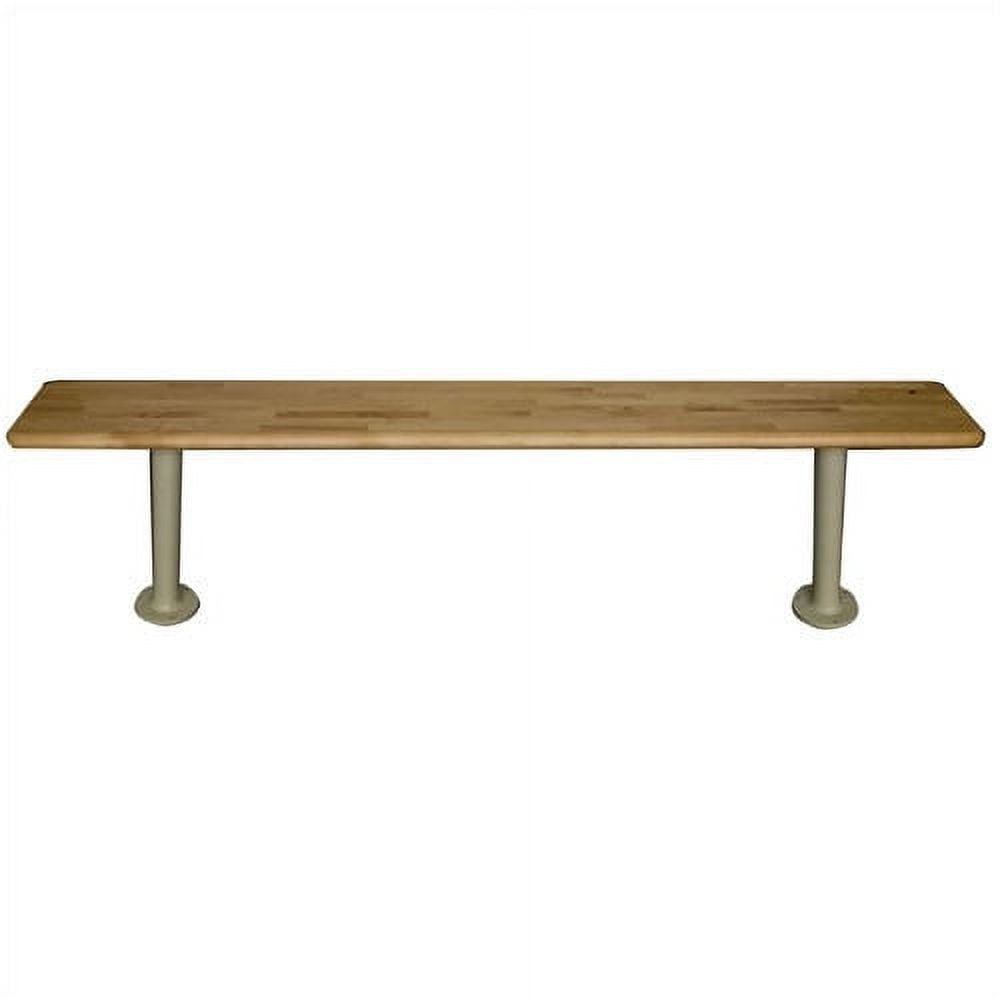 Hallowell Maple Bench Top, 108"W x 9.5"D x 1.25"H, Natural Maple ...