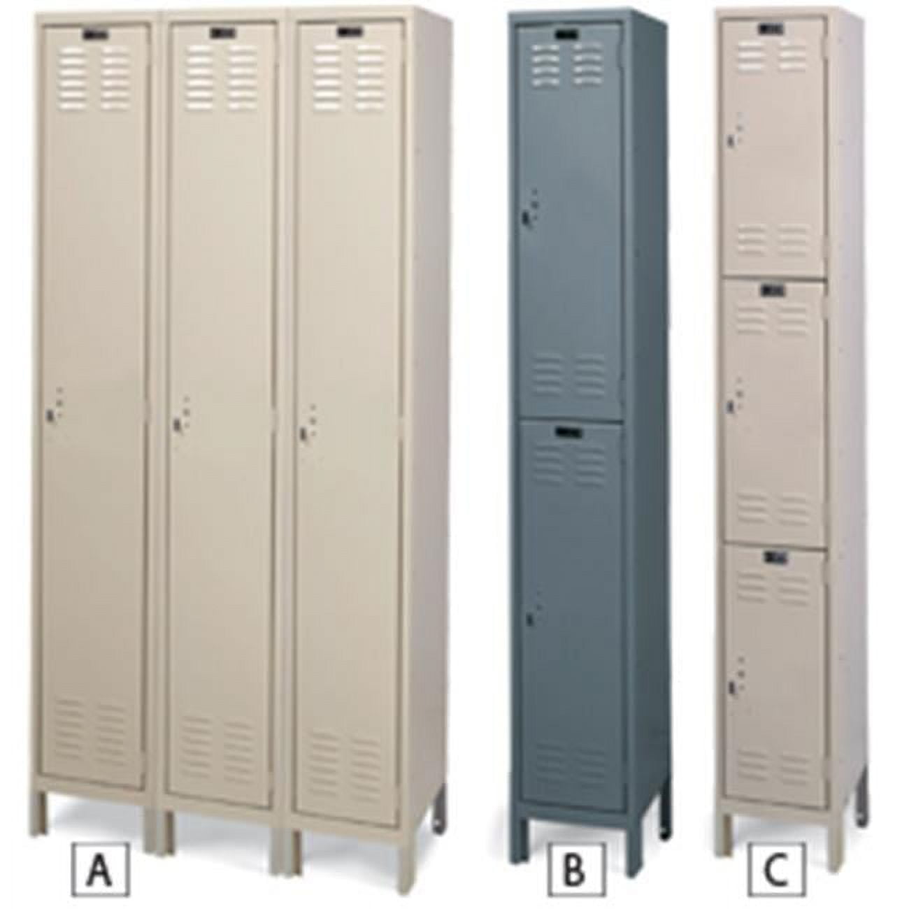 Hallowell UH3258-1PT Hallowell Value Max Locker, 36 in. W x 15 in. D x ...
