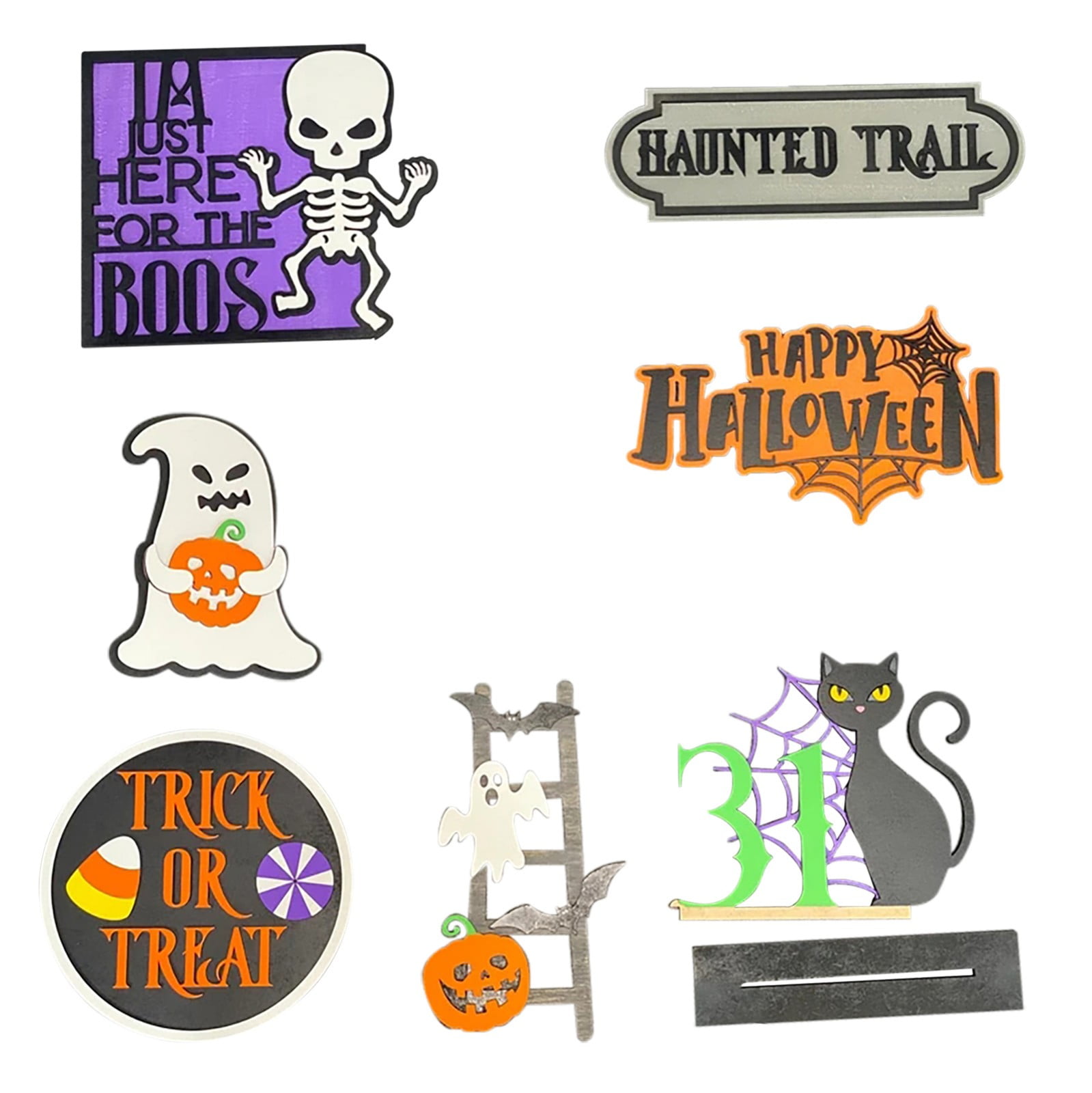 Hallowmas Decorations Farmhouse Tiered Tray Decor Wooden Tiered Tray ...