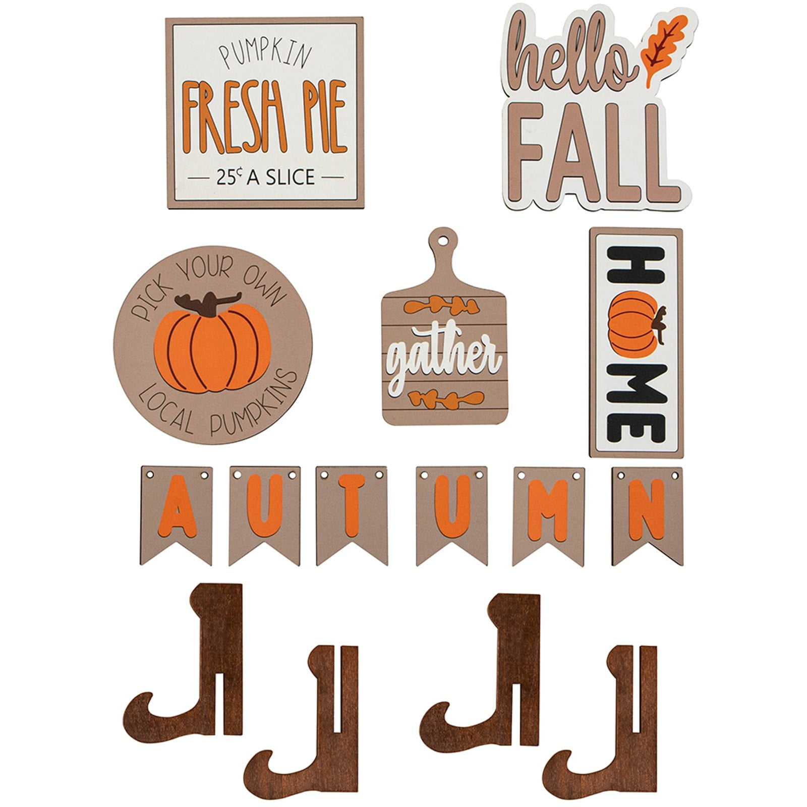 Hallowmas Decorations Farmhouse Tiered Tray Decor Wooden Tiered Tray ...