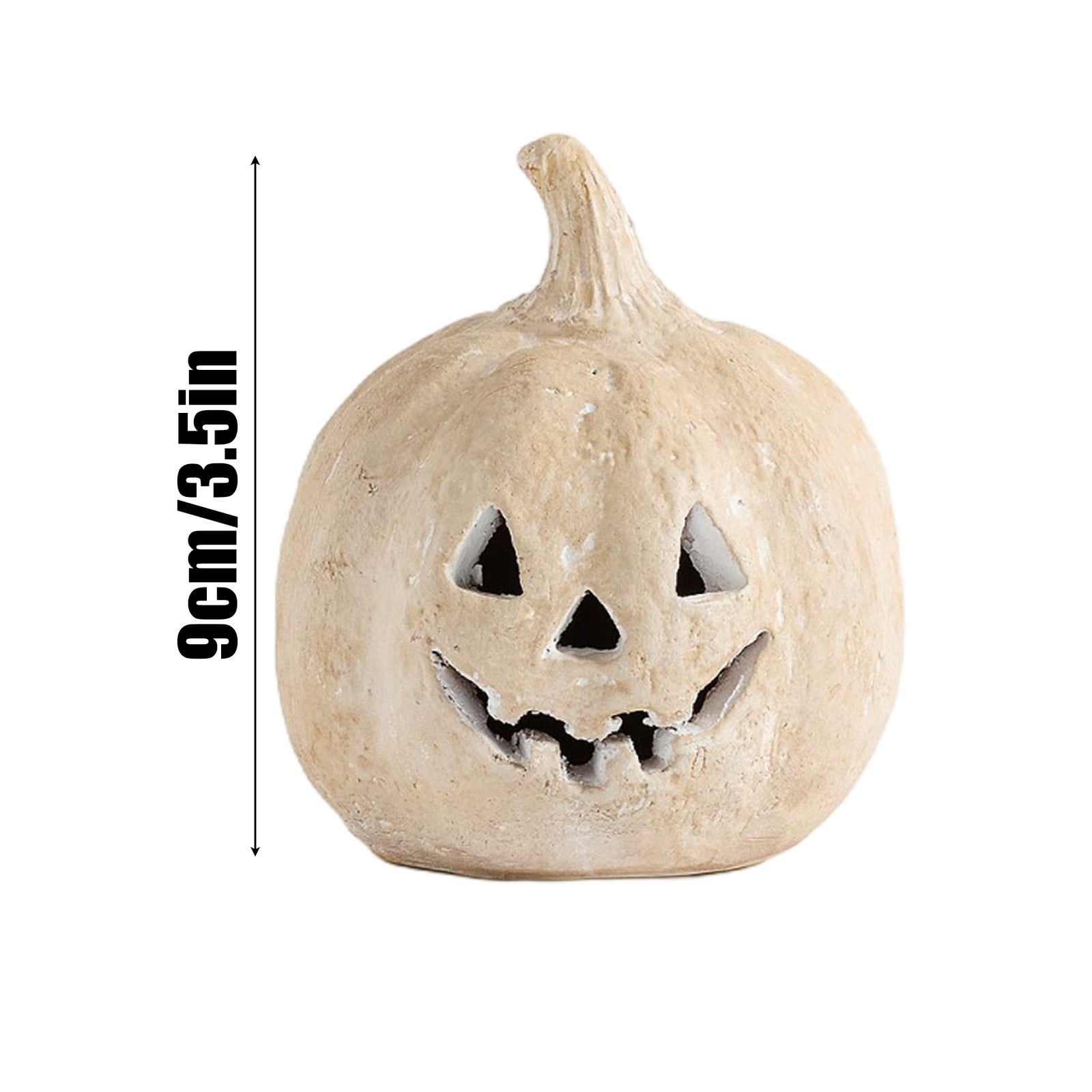 Hallowmas Hand-Carved Terracotta Jack-O'-Lantern, Artisanal Pumpkin ...