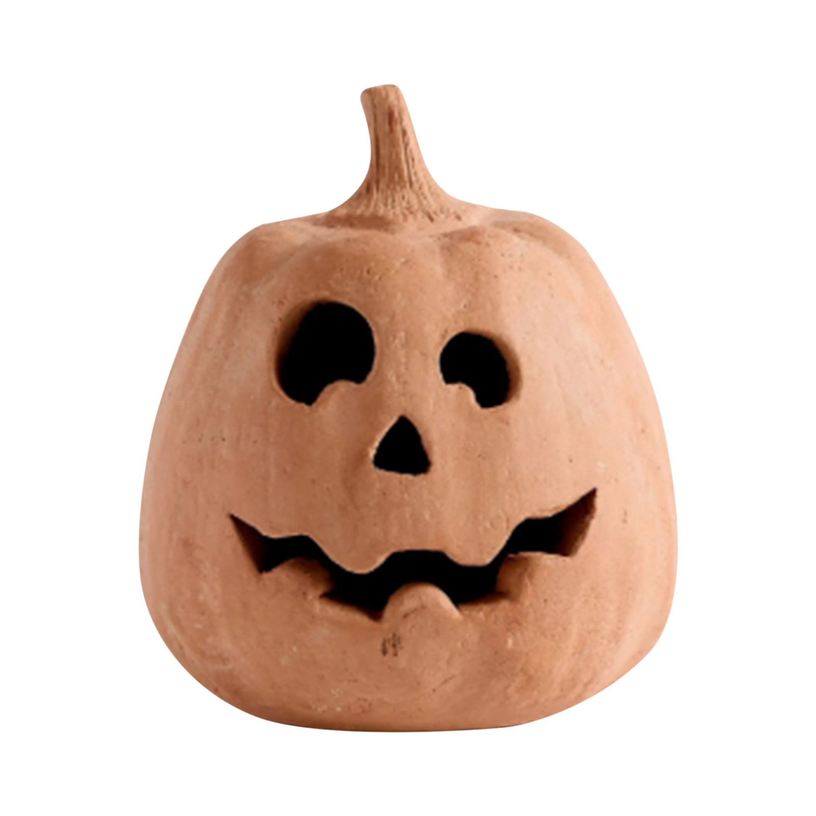 Hallowmas Handcrafted Terracotta Jack-O'-Lantern - Artisanal Halloween ...