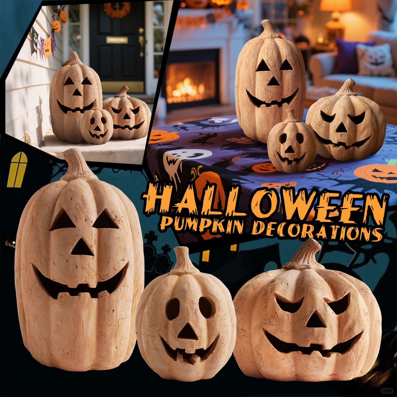 Hallowmas Handcrafted Terracotta Jack-O'-Lantern - Artisanal Halloween ...