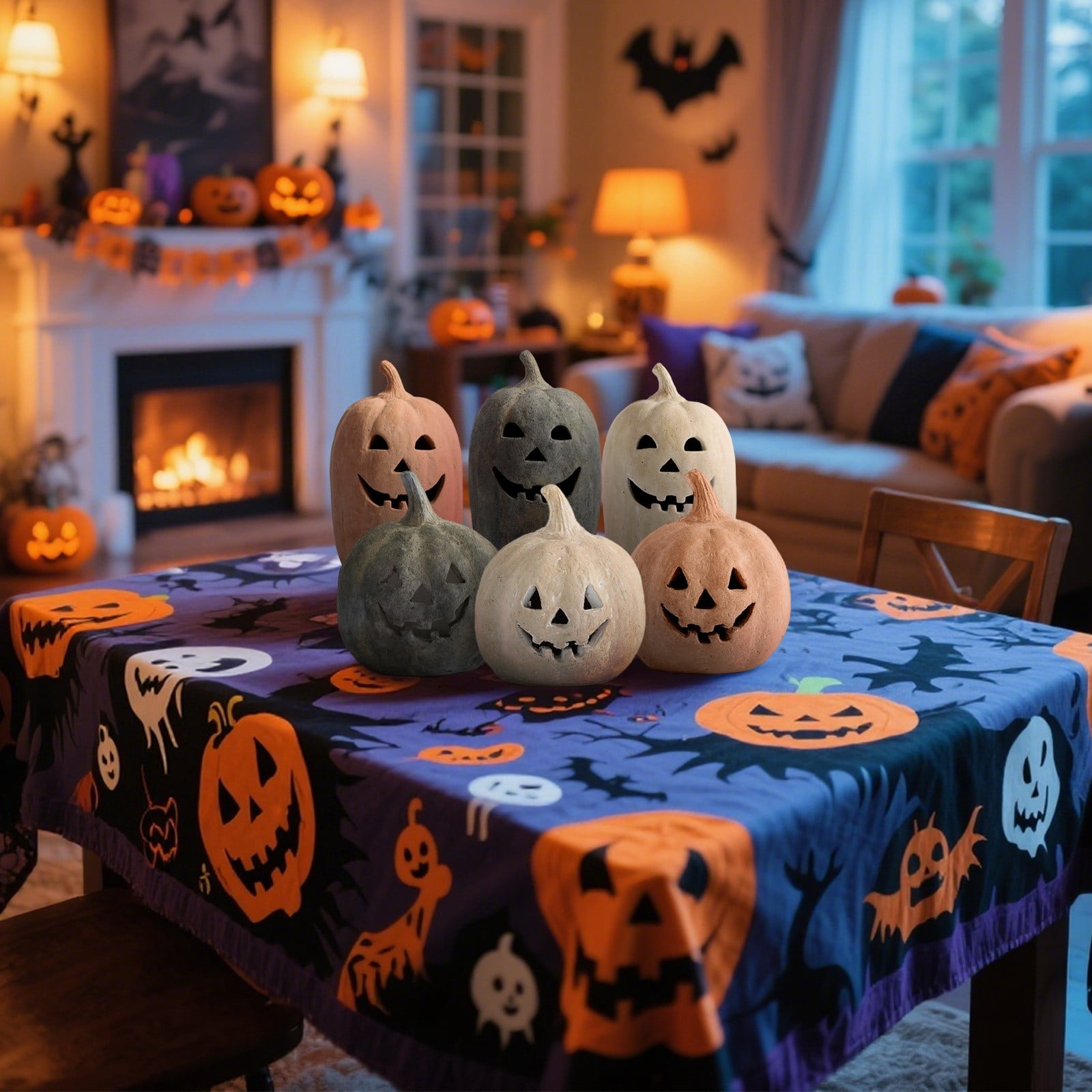 Hallowmas Handcrafted Terracotta Jack-O'-Lantern - Artisanal Halloween ...