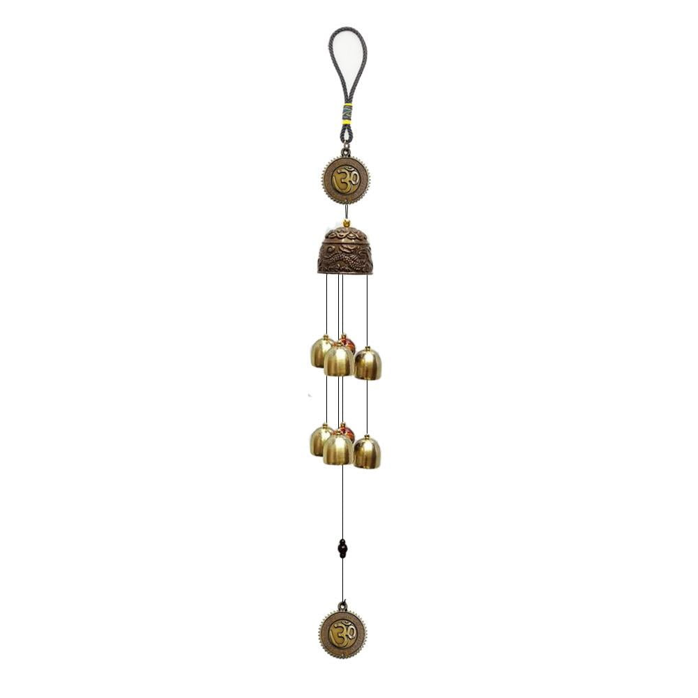 Hallown Witch Bells Magical Wind Chimes - Metal, Waterproof, Rotatable ...