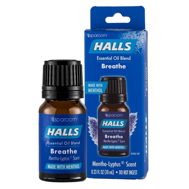 Halls 100% Natural Soothing Menthol Essential Oil Blend, 10 mL for ...