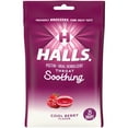 HALLS Throat Soothing Cool Berry Drops, Cough Refreshers Flavor, 25 ...