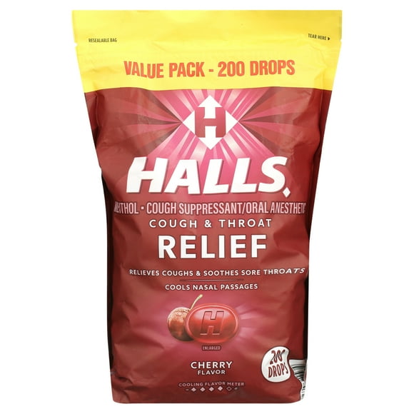 Halls Cough Drops in Cold Cough and Flu - Walmart.com